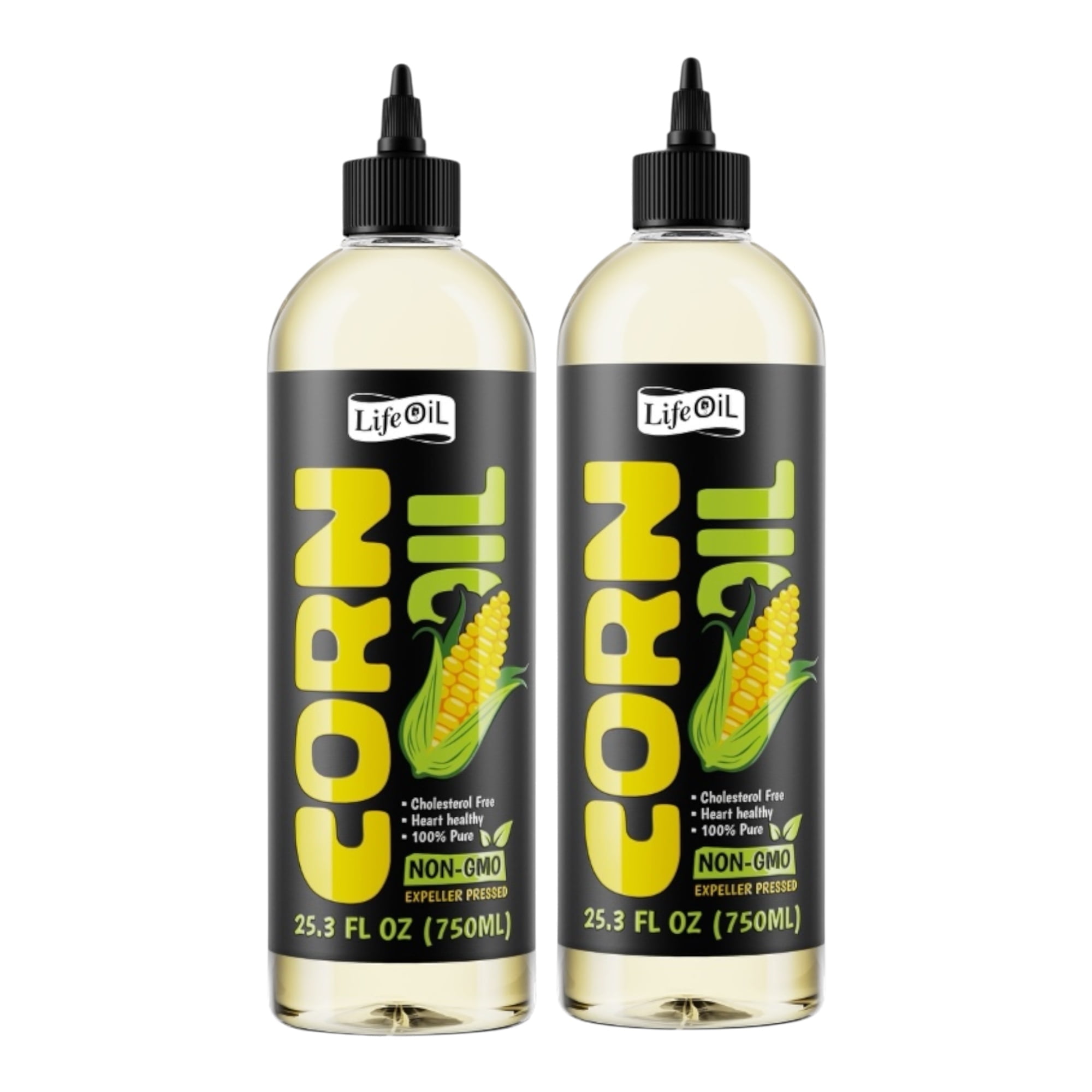 LifeOiL, Corn Oil, 25.3 Fl Oz, Expeller-Pressed, Pack of 2 - Walmart.com