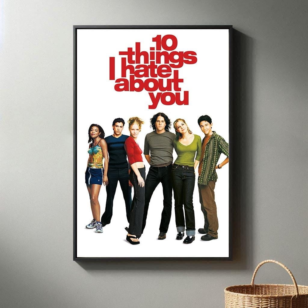 LifePlus 10 Things I Hate About You Movie Poster | High Quality Canvas ...