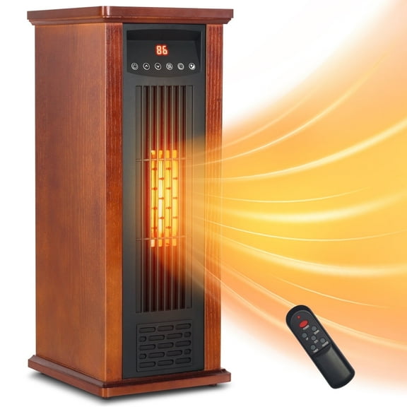 Heat4Less 1500W Infrared Quartz Portable Heater for Home, Electric Room ...