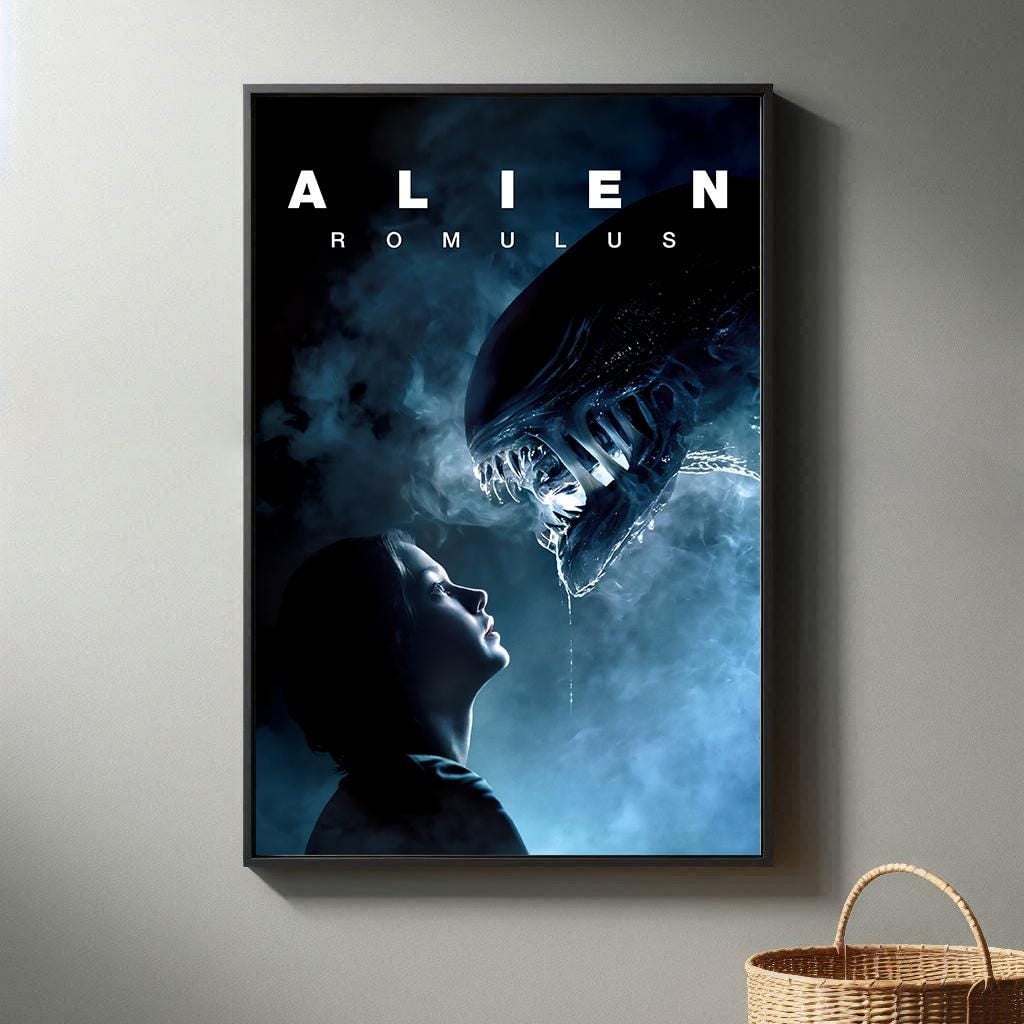LifePlus Alien Romulus (2024) Movie Posters | High Quality Canvas Print ...