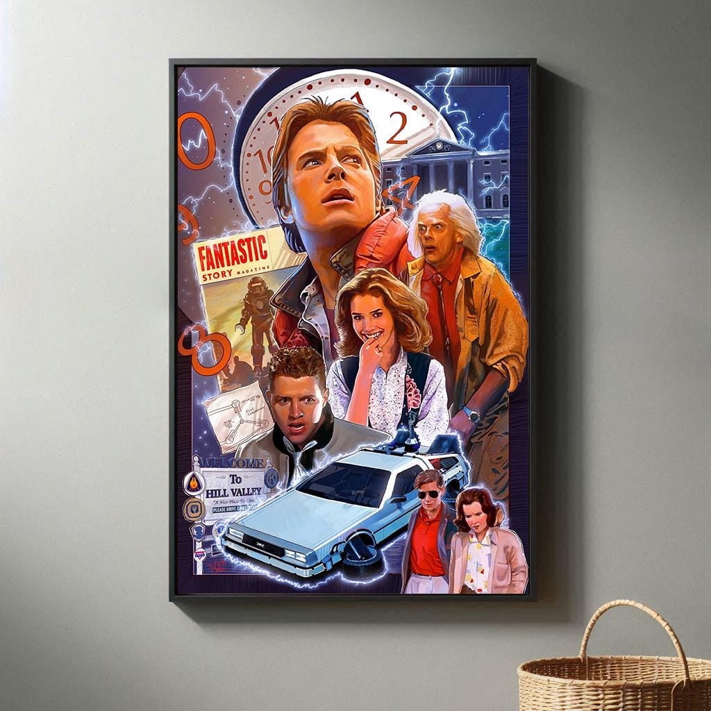 LifePlus Back to the Future Movie Poster | High Quality Canvas Print I ...