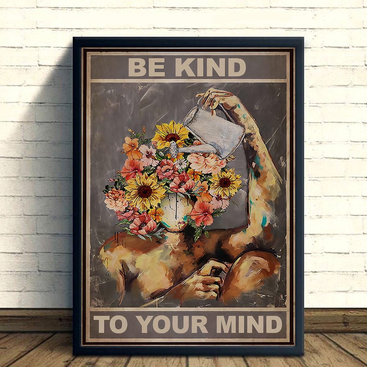 LifePlus Be Kind To Your Mind Poster Or Poster, Awareness Wall Art ...