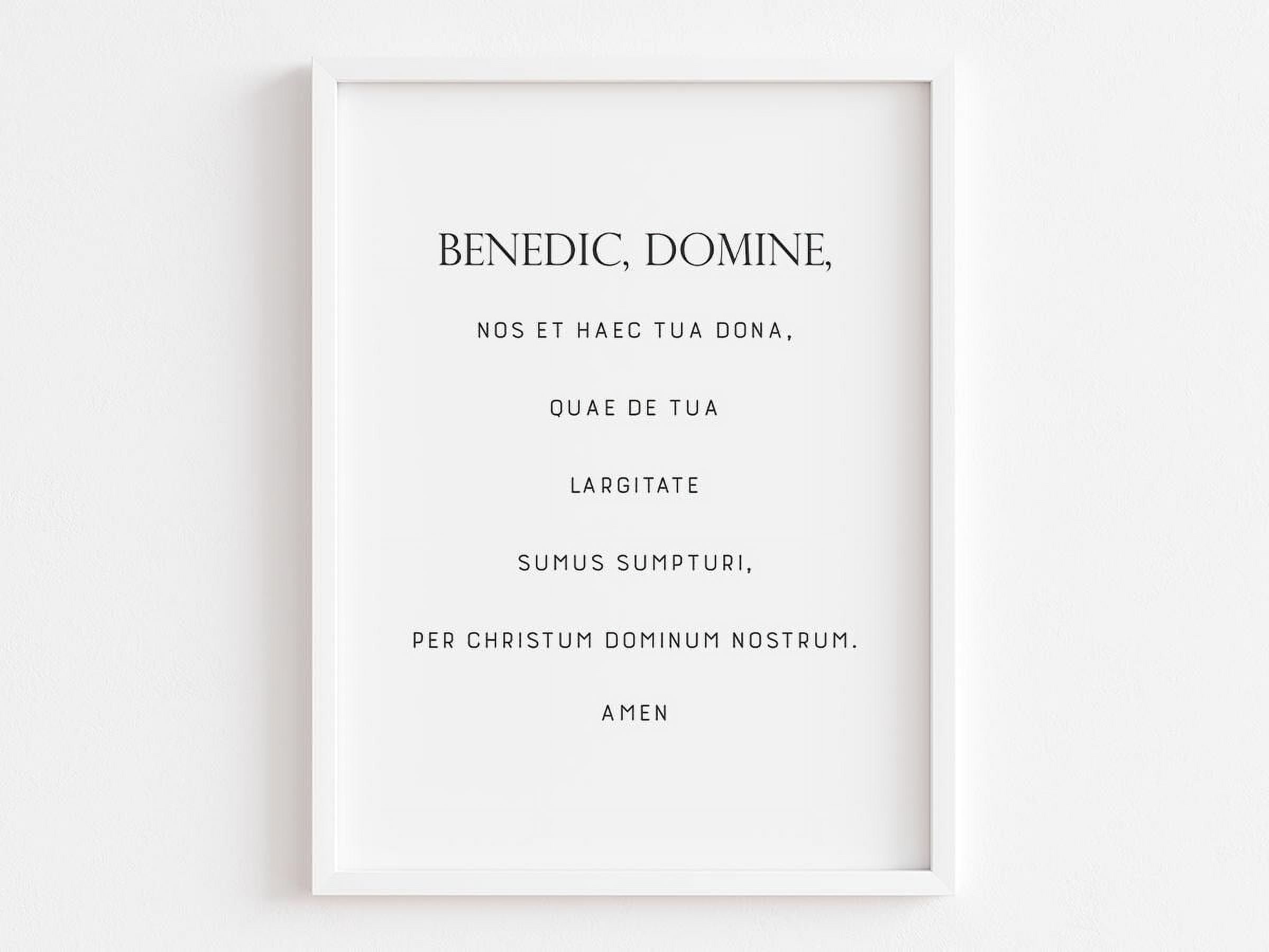 LifePlus Bless Us O Lord Prayer Latin Printable, Grace Before Meals ...