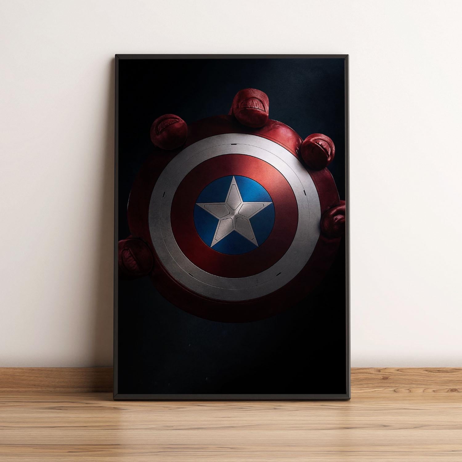 LifePlus Captain America Shield Movie Poster, Brave New World Red Hulk ...