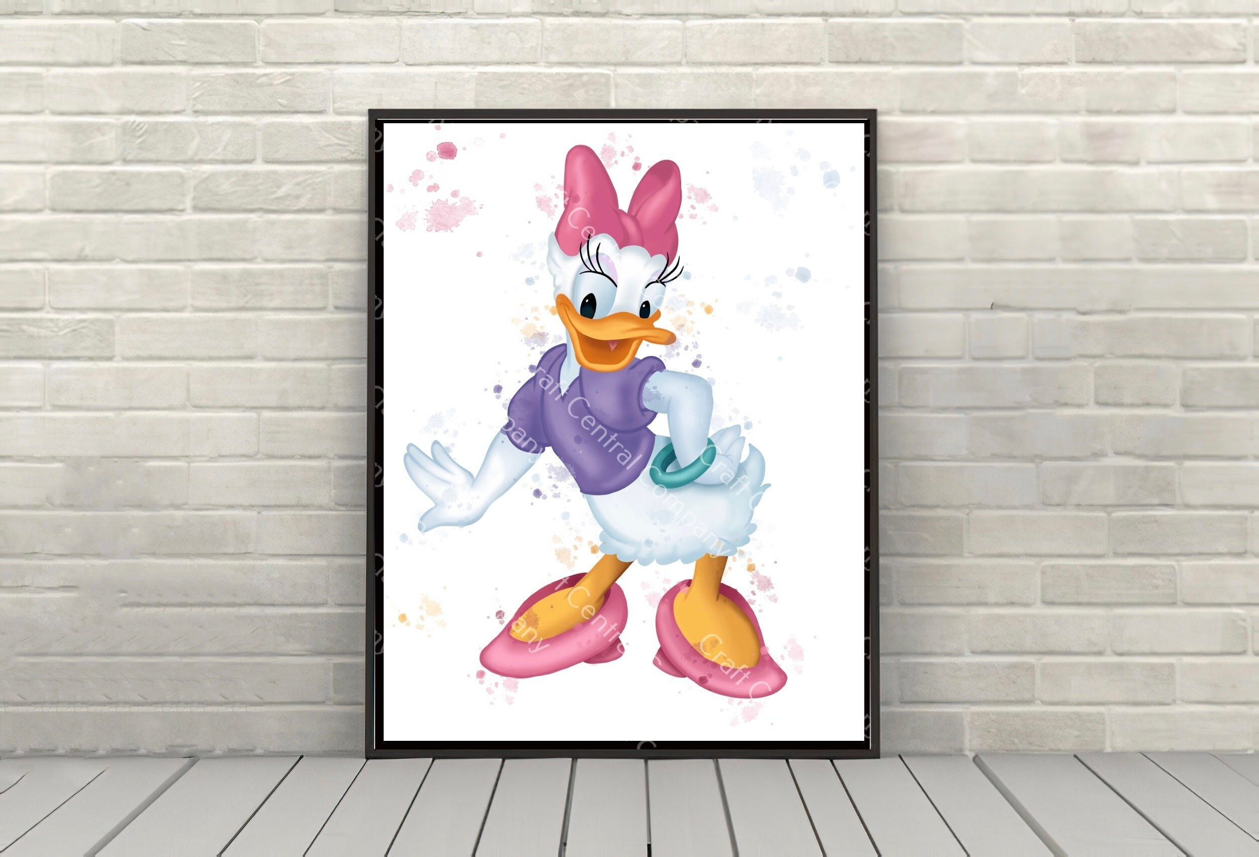 LifePlus Daisy Duck Poster Vintage Disney Movie Disney Character Water ...