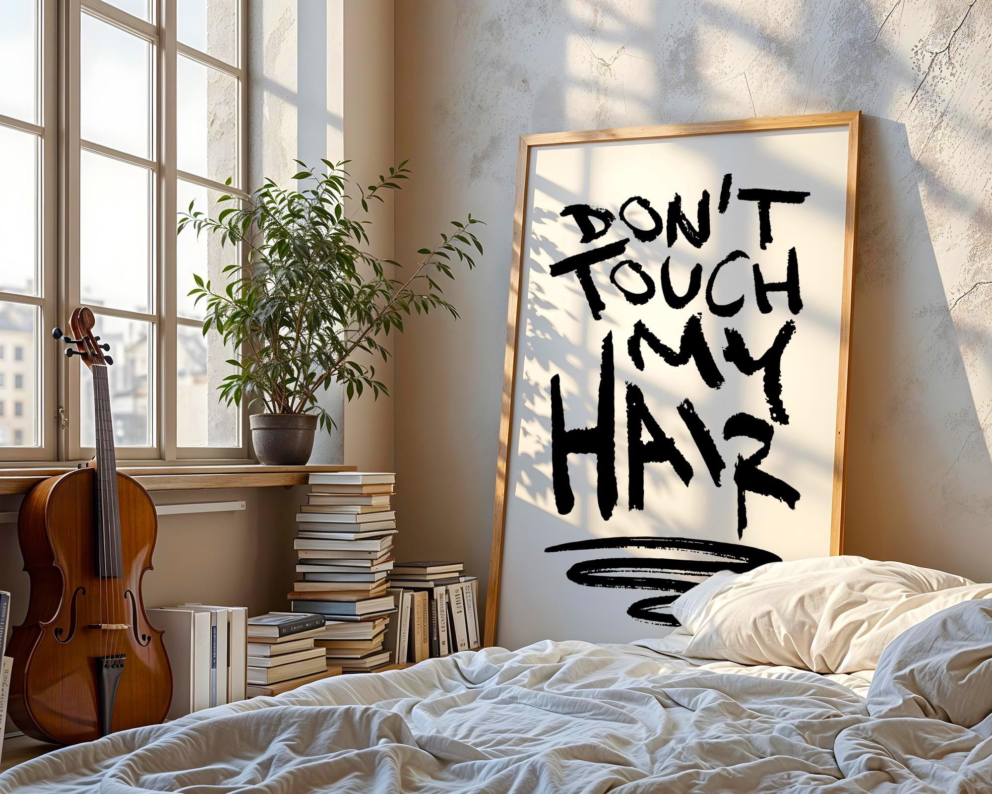 LifePlus Don’t Touch My Hair Poster | Black Empowerment Quote Print ...