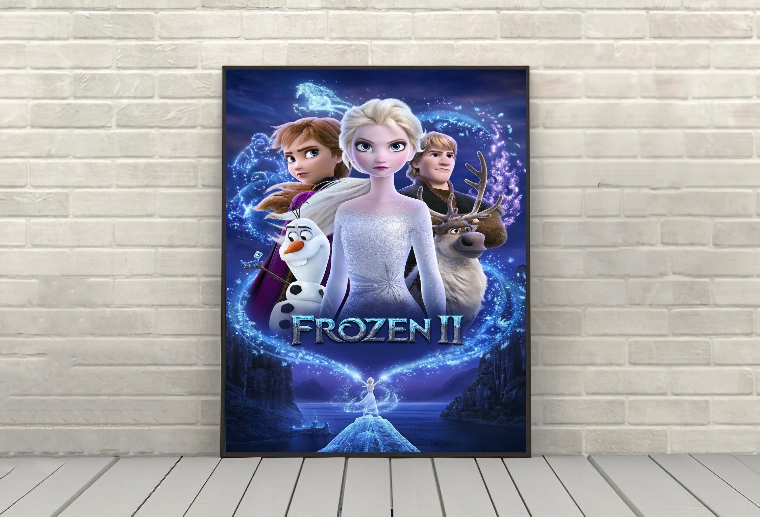 LifePlus Frozen 2 Poster Vintage Disney Movie Poster Classic Disney ...