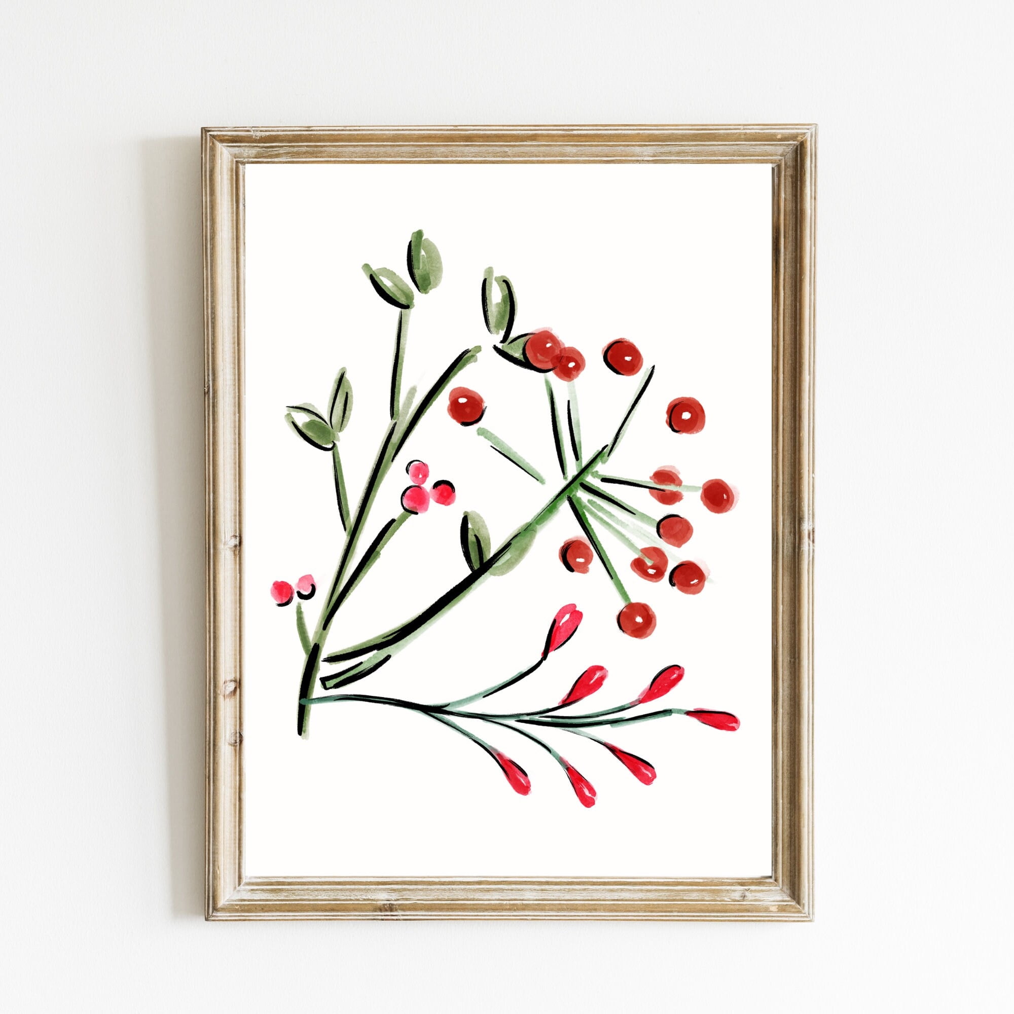LifePlus Holly and Mistletoe Poster | Christmas Wall Art | Christmas ...
