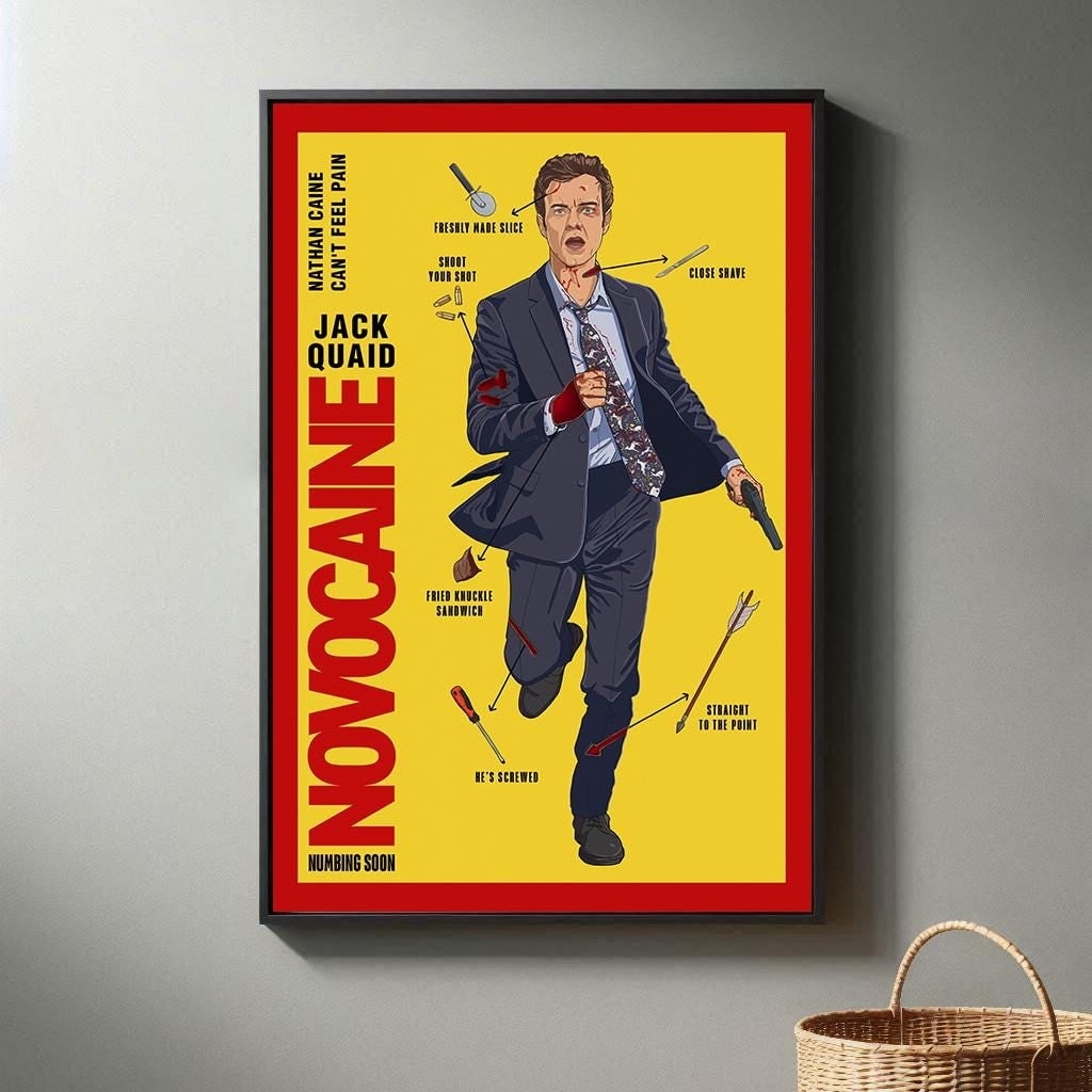 LifePlus Novocaine Movie Poster | High Quality Canvas Print I 2025 ...