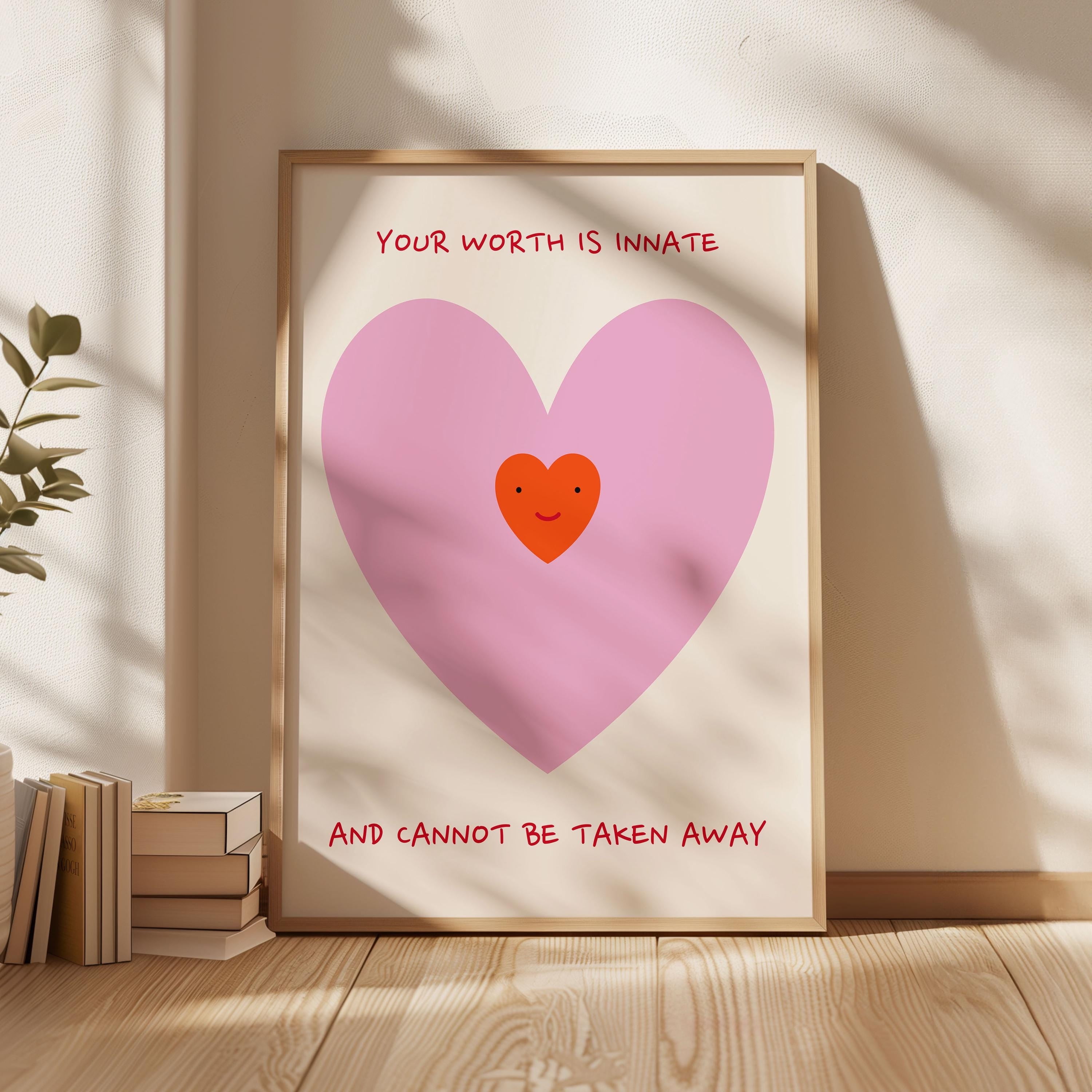 LifePlus School Counselor Office Poster Heart Retro Wall Art Positive ...