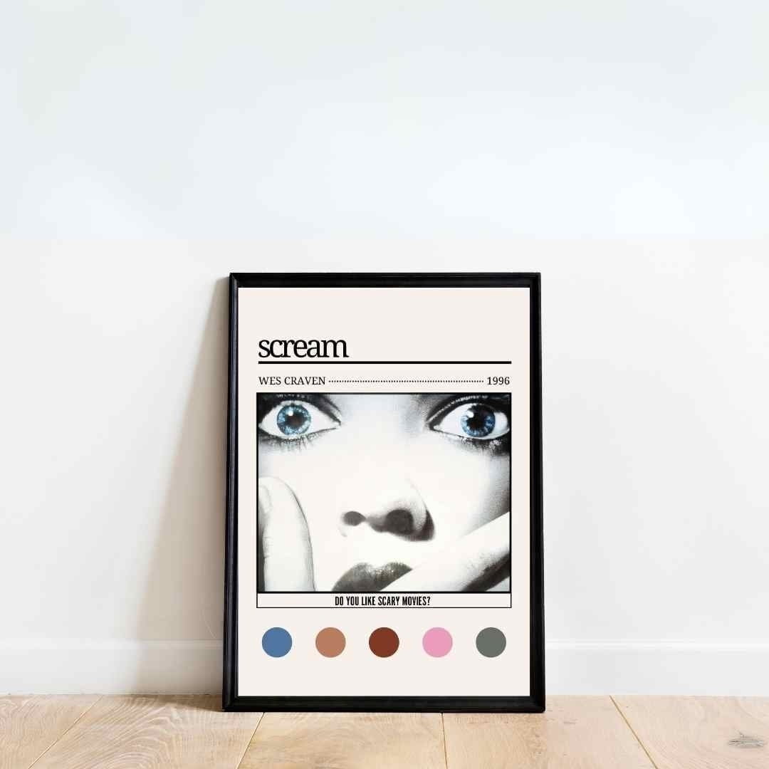 LifePlus Scream Poster | Alternative Cult Movie Famous Quote Poster ...