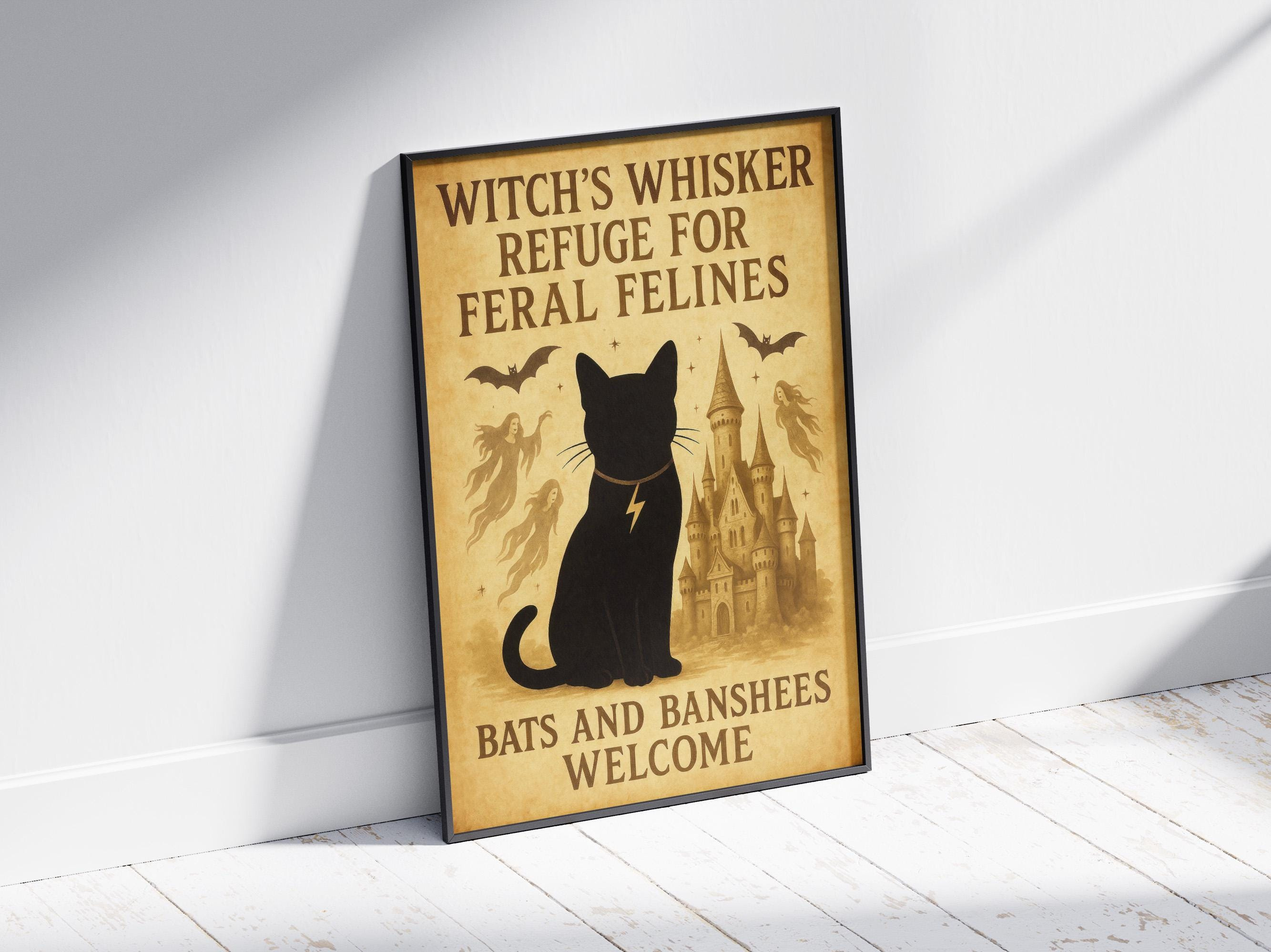 LifePlus Spooky Halloween Art Sign, Halloween Gallery Poster, Halloween ...