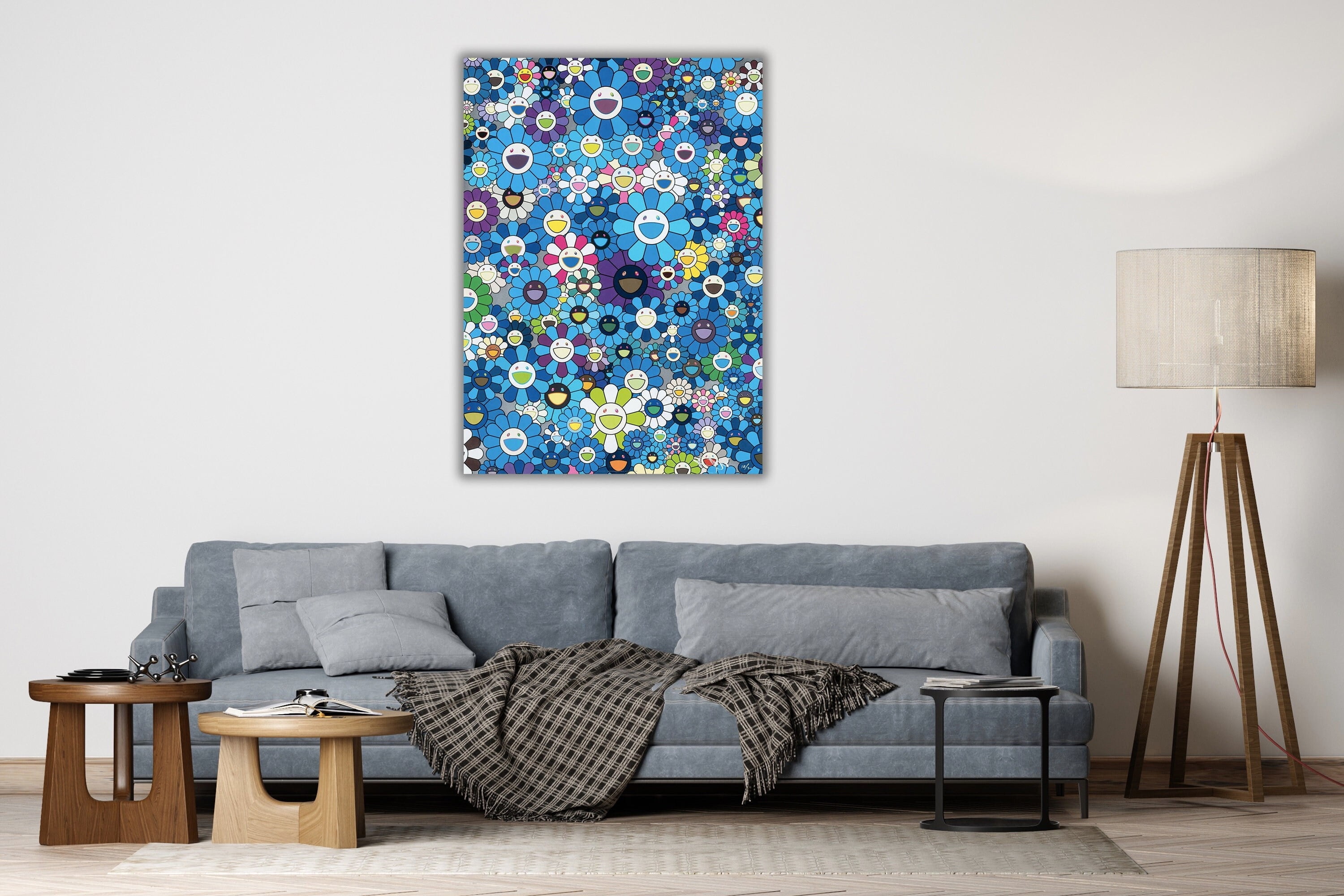 LifePlus Takashi Murakami Wall Art, An Homage to IKB 1957 Print Poster ...