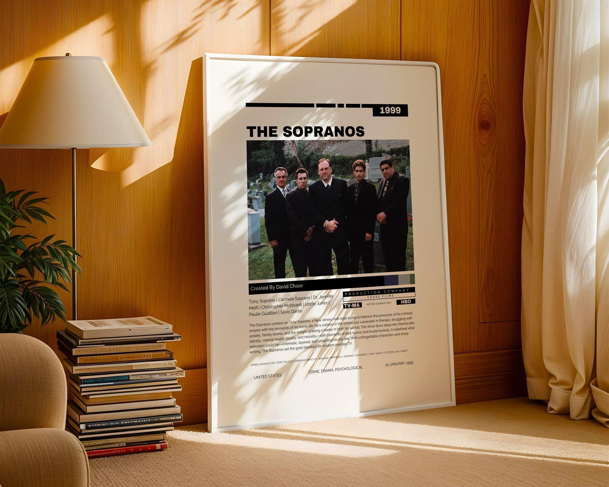 LifePlus The Sopranos (1999) TV Show Poster| Mafia Wall Art | Tony ...