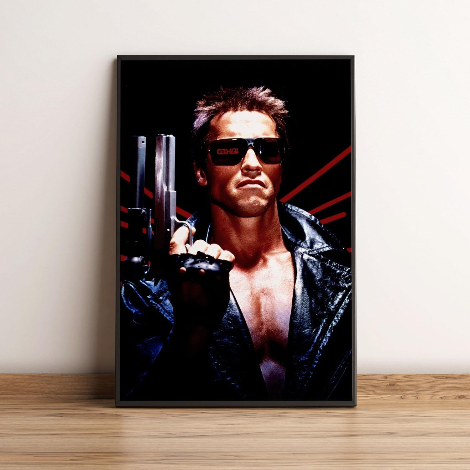 LifePlus The Terminator Movie Poster, Arnold Schwarzenegger Action Wall ...