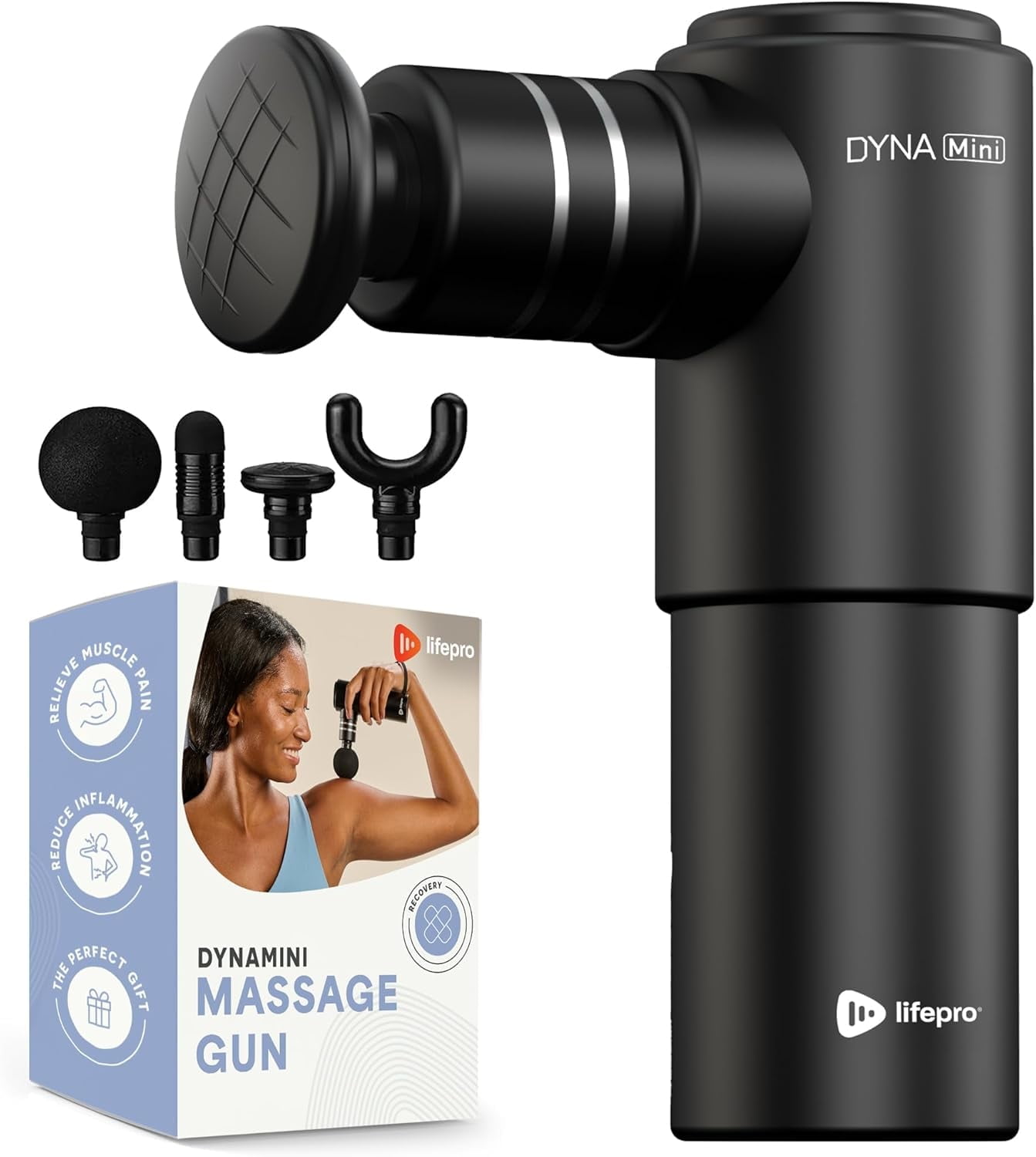 LifePro Dyna Mini Massage Gun – Portable Deep Tissue Muscle Massager ...