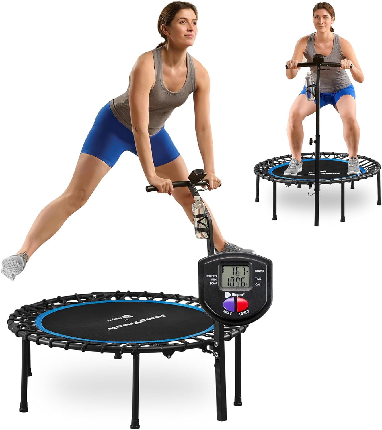 LifePro 40" Heavy-Duty Fitness Trampoline for Adults – Foldable ...