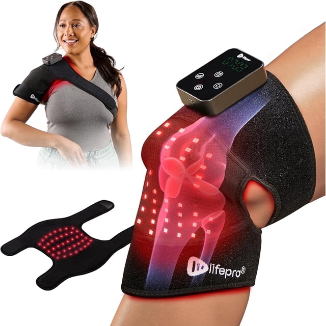 LifePro BioRecover Go – Portable Red Light & Infrared Knee Wrap with ...