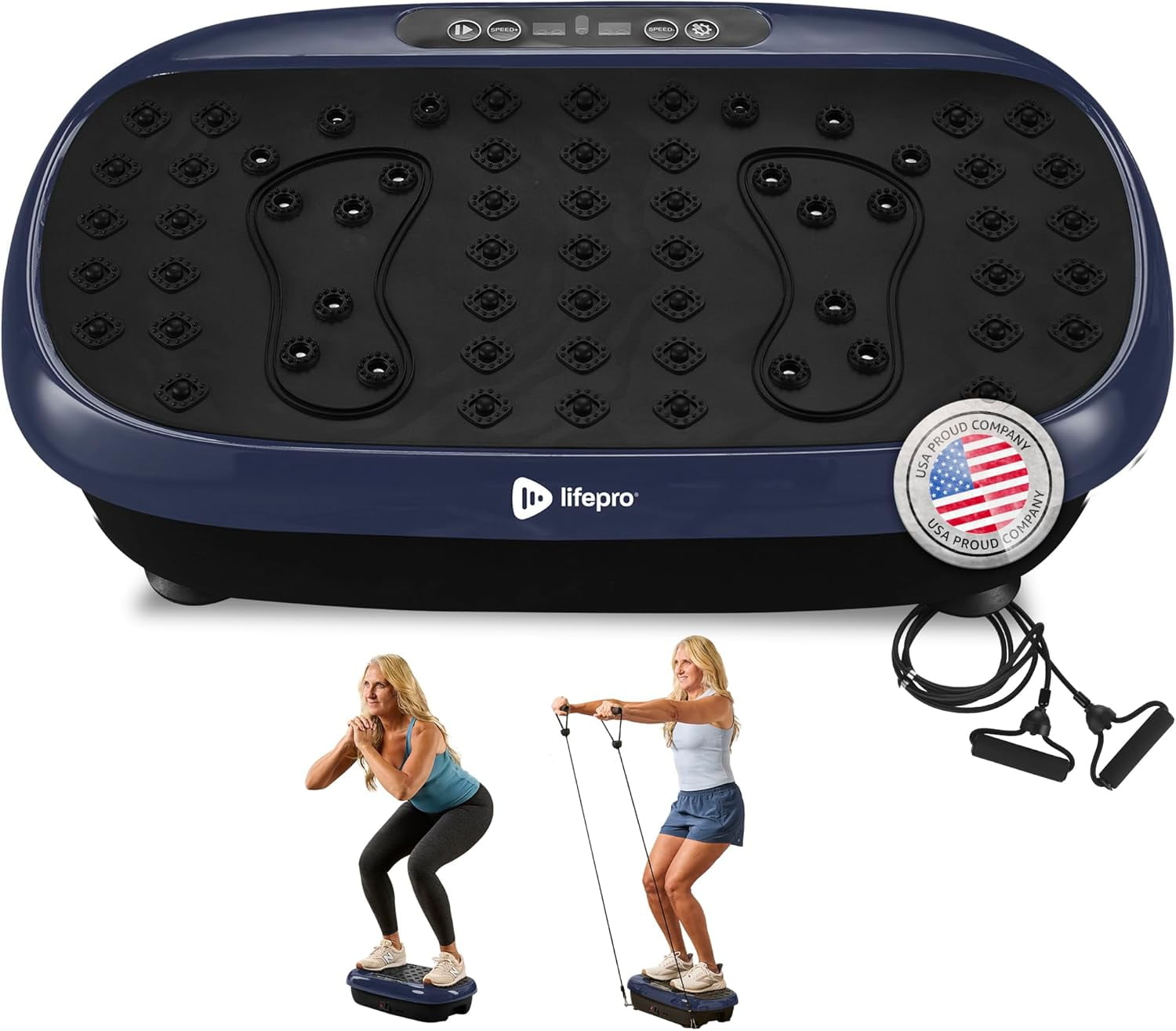 Lifepro HexaPlate Lite Vibration Plate, 300W Full Body Workout with ...