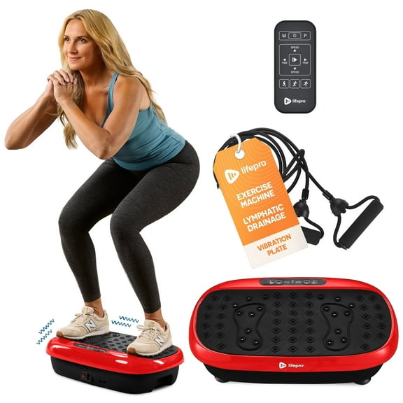 Glorygym Vibration Plate Exercise Machine with Magnetic Acupoints Full ...