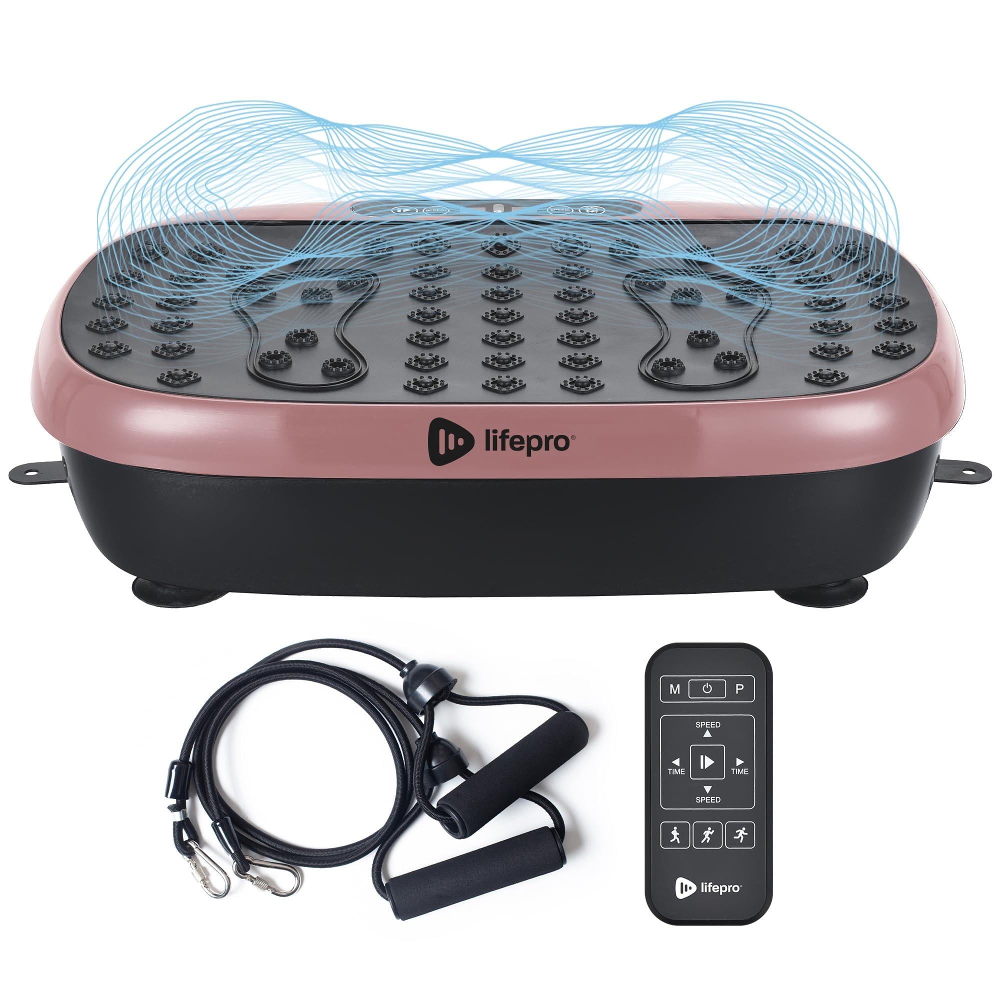 LifePro Vibration Plate Exercise Machine with Workout Band - Rose Gold - Walmart.com