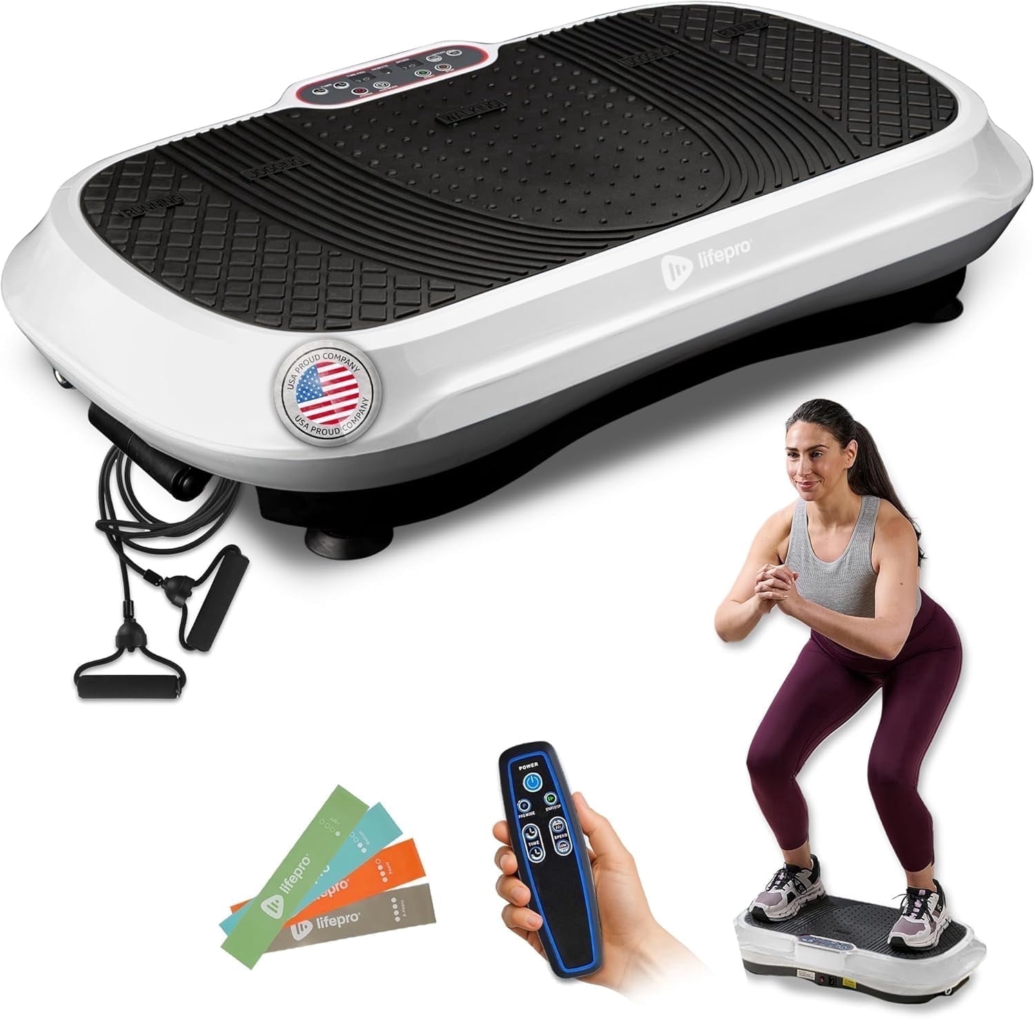 Lifepro Waver Vibration Plate Exercise Machine – Full Body Vibrating ...
