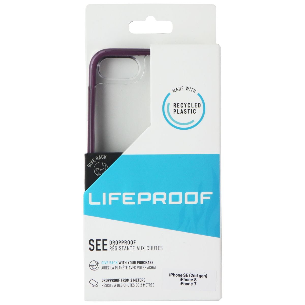 LifeProof SEE Series Case for Apple iPhone SE (2nd Gen)/8/7 - Clear ...