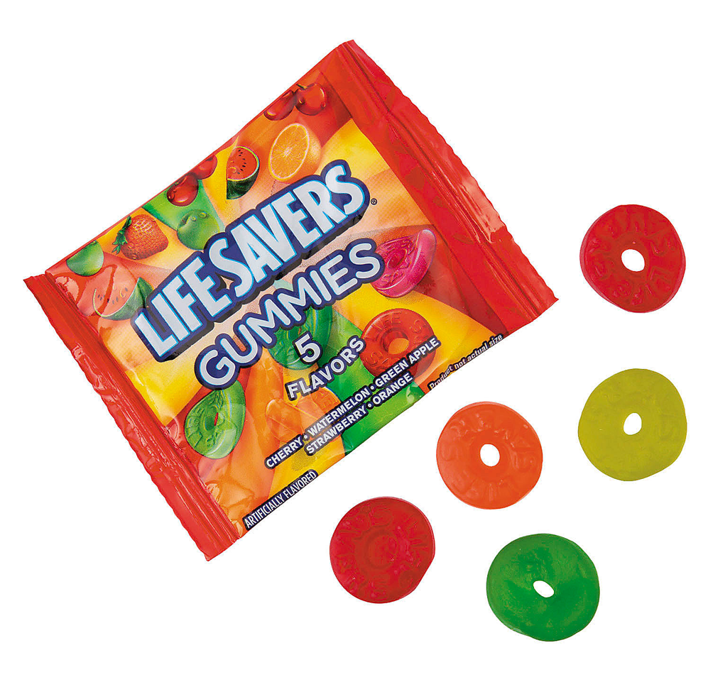 LifeSavers Gummies Fun Size Candy Packs – Bulk 5 lbs (Approx. 100 Packs ...