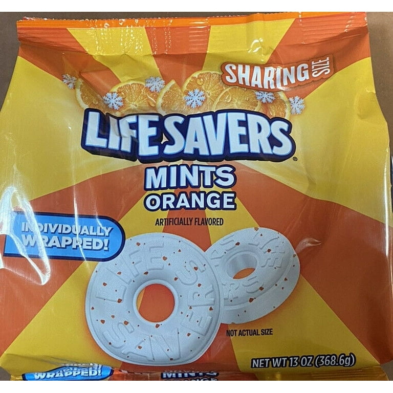 Orange Mint Hard Candy LIFE SAVERS Orange Mints Hard Candy Bag 6.25