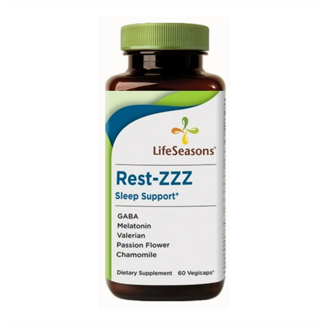 LifeSeasons Rest-ZZZ Sleep Supplement for Adults - Natural, Non-Groggy ...
