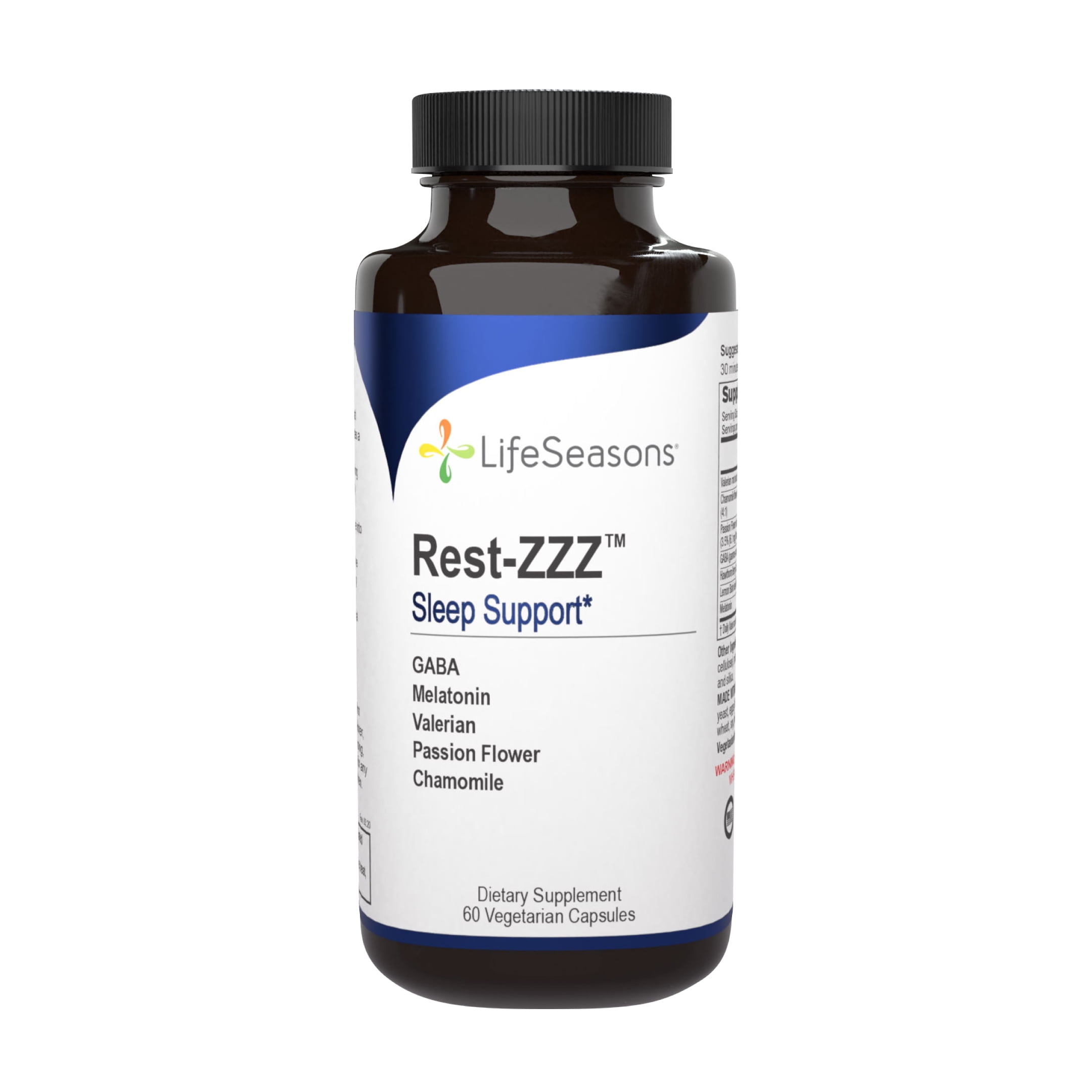 LifeSeasons - Rest-ZZZ - Natural Sleep Supplement - Aids Restlessness ...