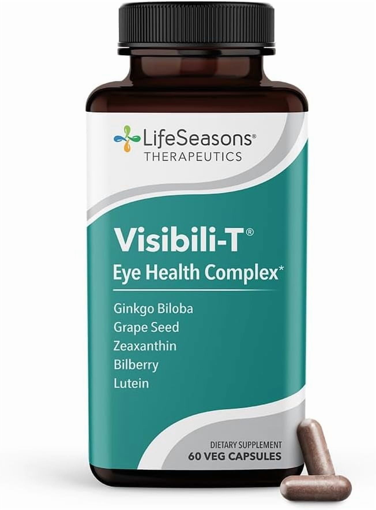LifeSeasons Visibili-T Eye Health Complex, 60 Veg Caps with Lutein ...