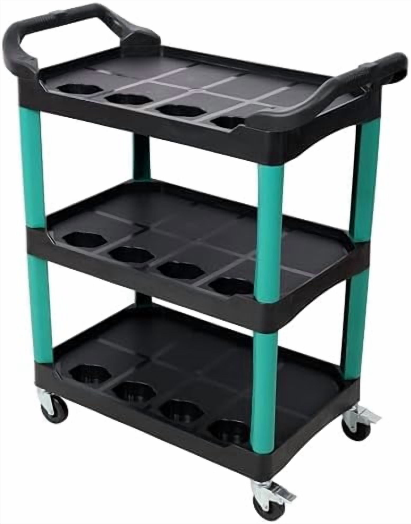 LifeSky 3 Tier Auto Detail Cart with Wheels: Heavy-Duty Rolling ...