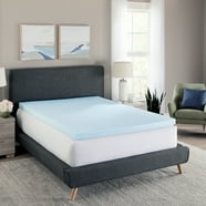 Allswell 4" Memory Foam Mattress Topper Infused with Copper Gel, Queen ...