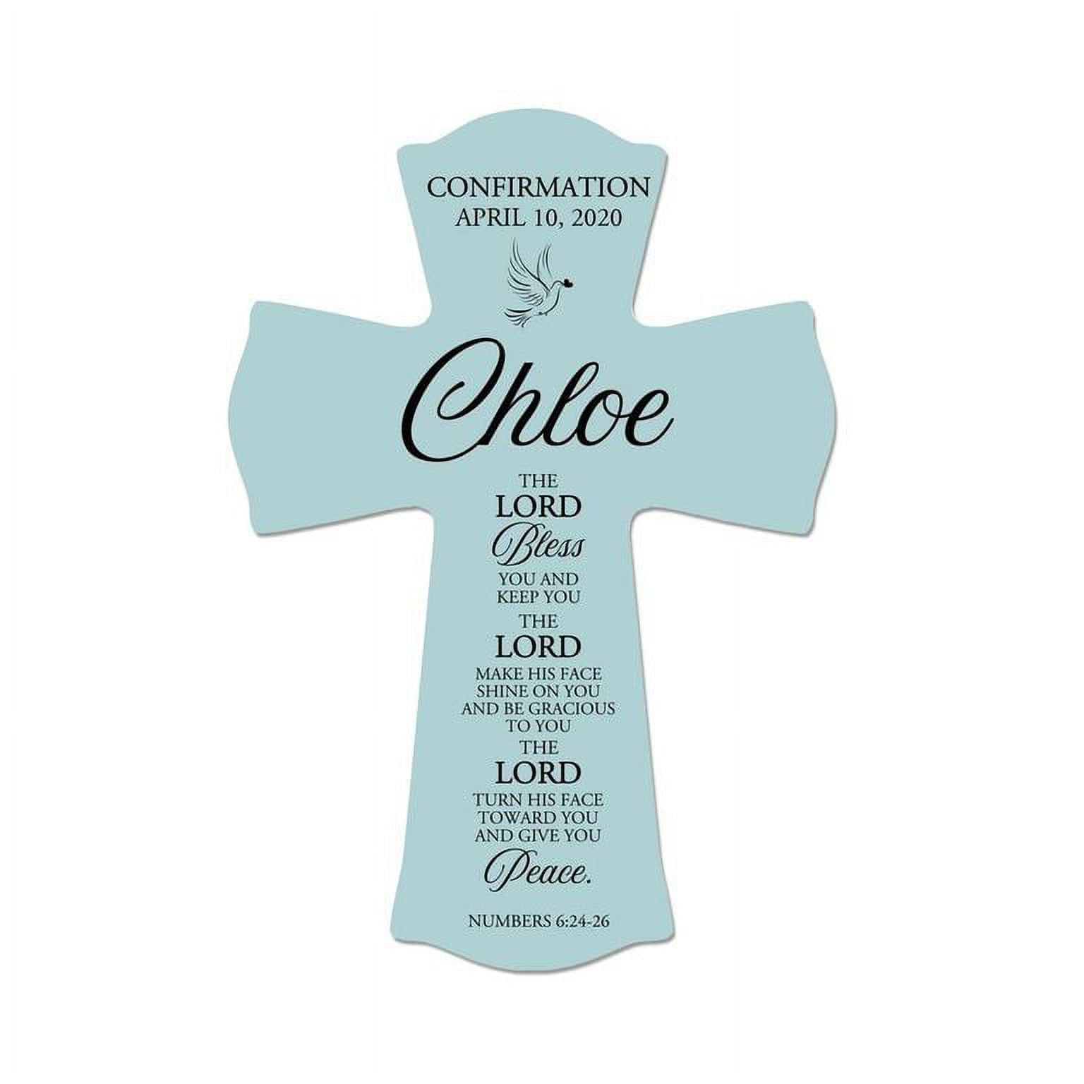 LifeSong Milestones 8x11.25in Black Wall Cross_Chloe Confirmation ...