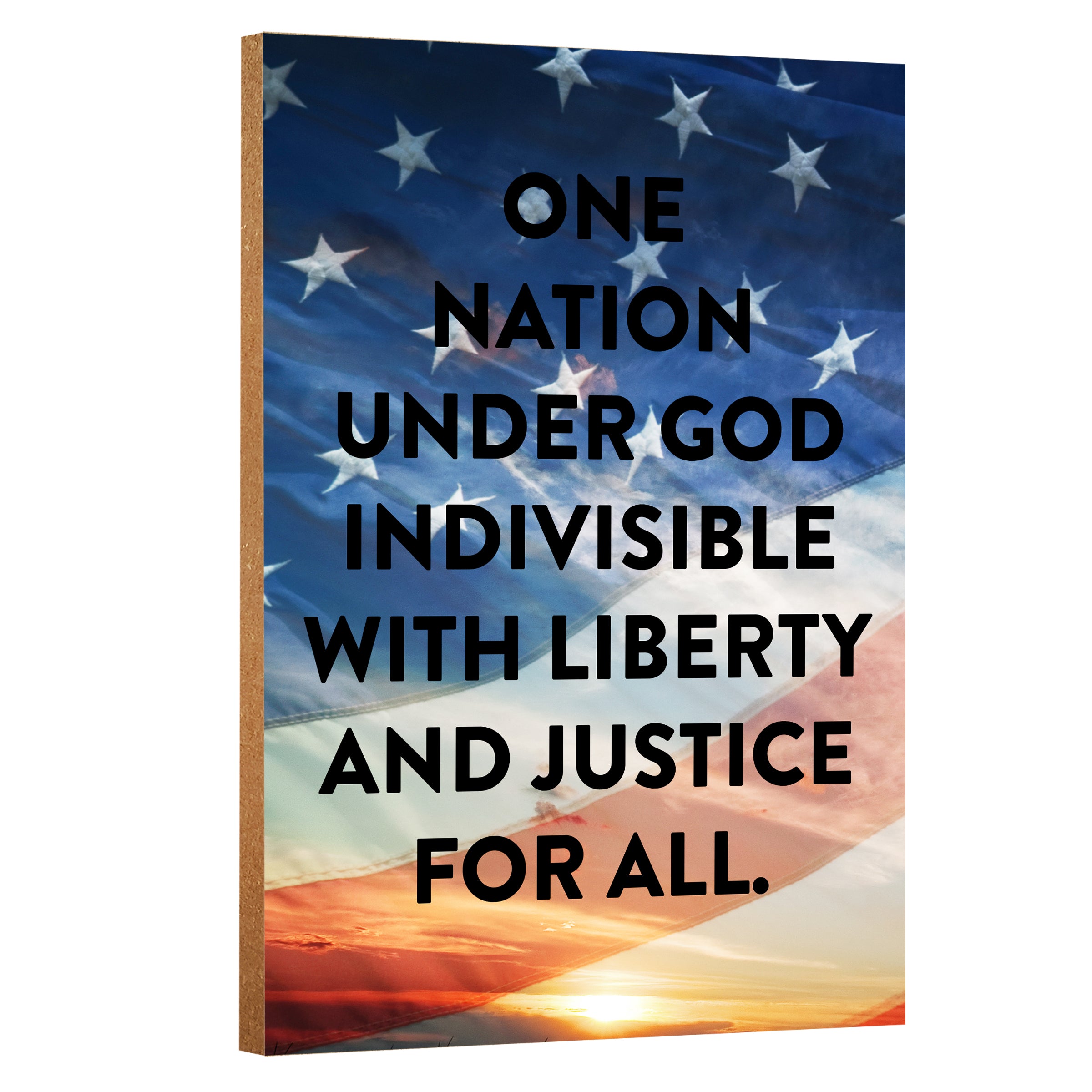 LifeSong Milestones American Flag Art Tabletop Sign for 4th of July ...