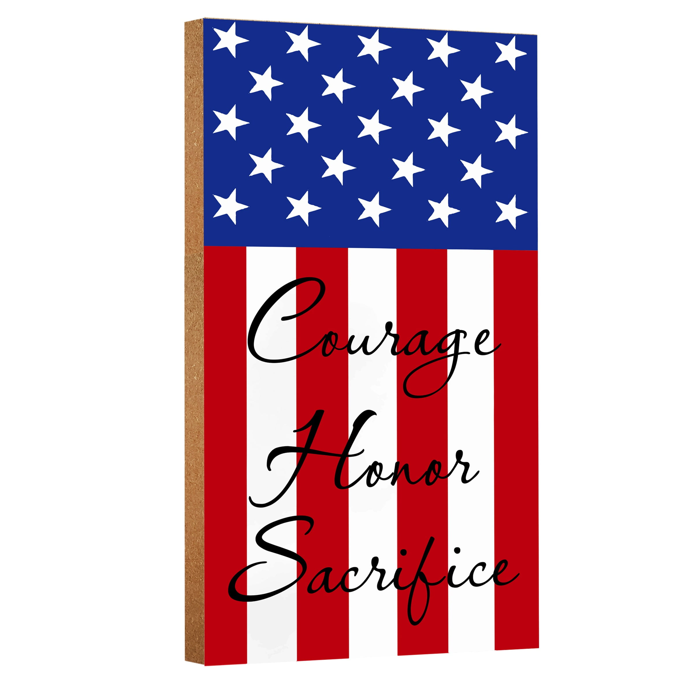 LifeSong Milestones American Flag Wall Sign for Memorial Day ...