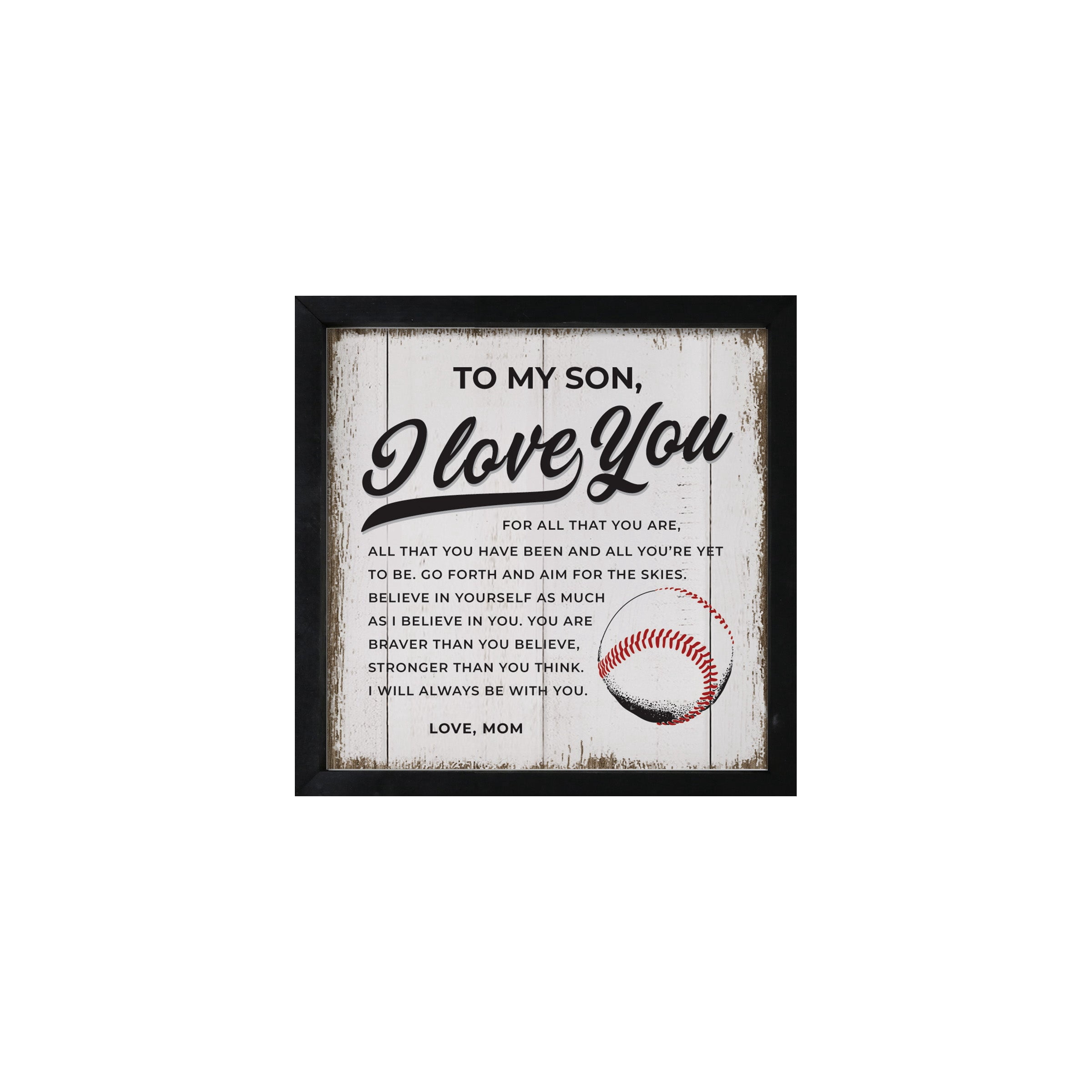 LifeSong Milestones Baseball Theme Inspirational Shadow Box Gift for ...