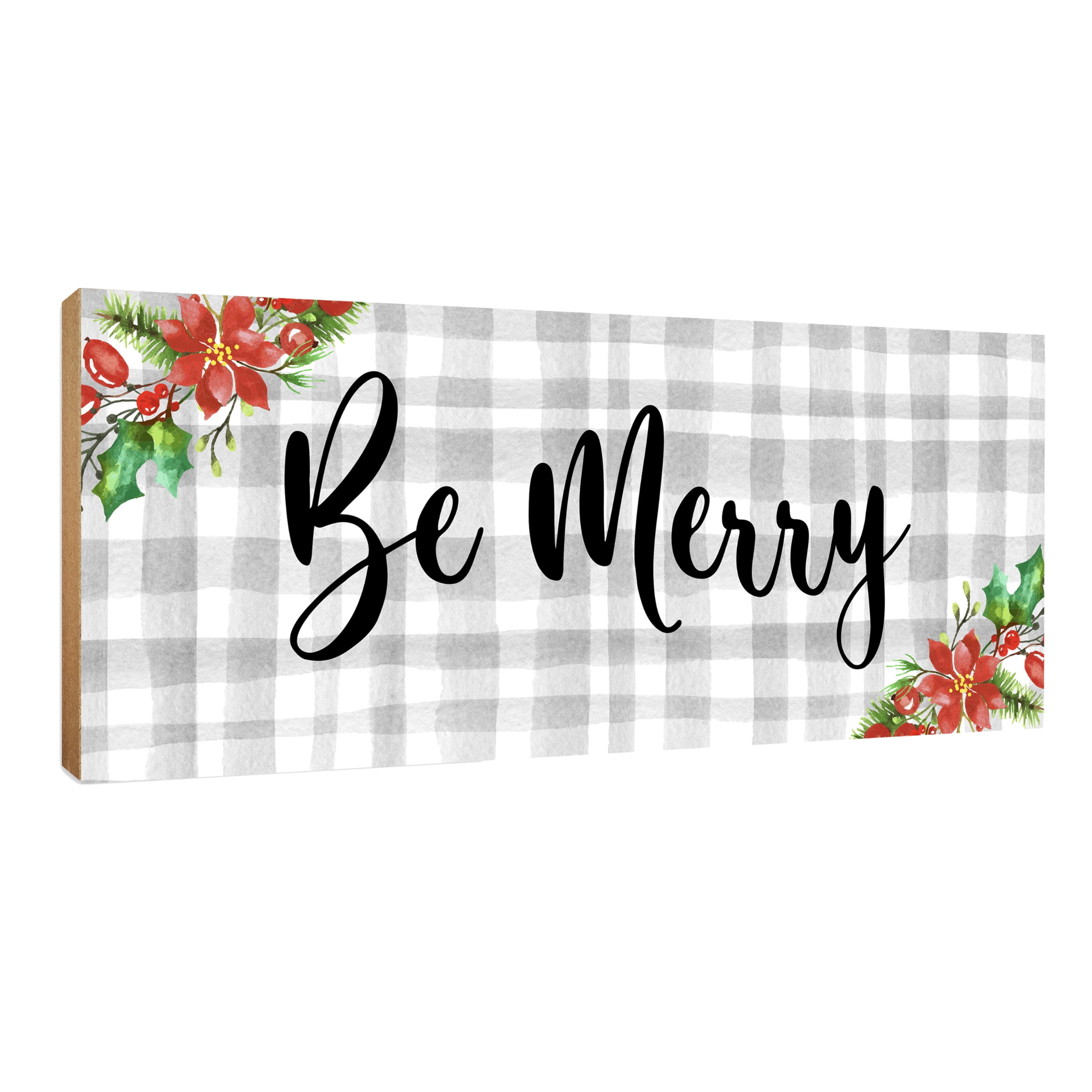 LifeSong Milestones Be Merry Sign Tabletop Decorations for Home ...