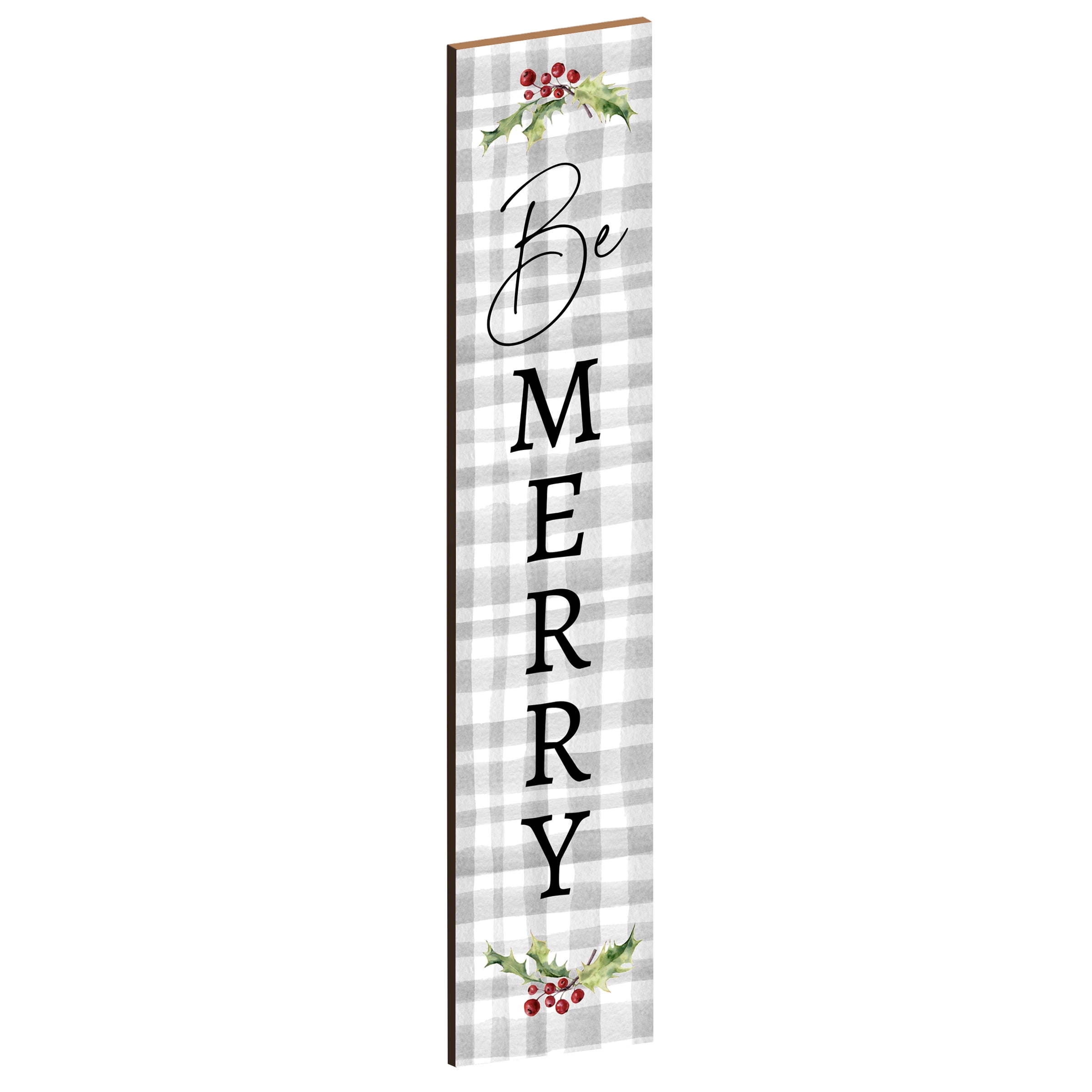 LifeSong Milestones "Be Merry" Sign Wood Christmas Porch Decor ...