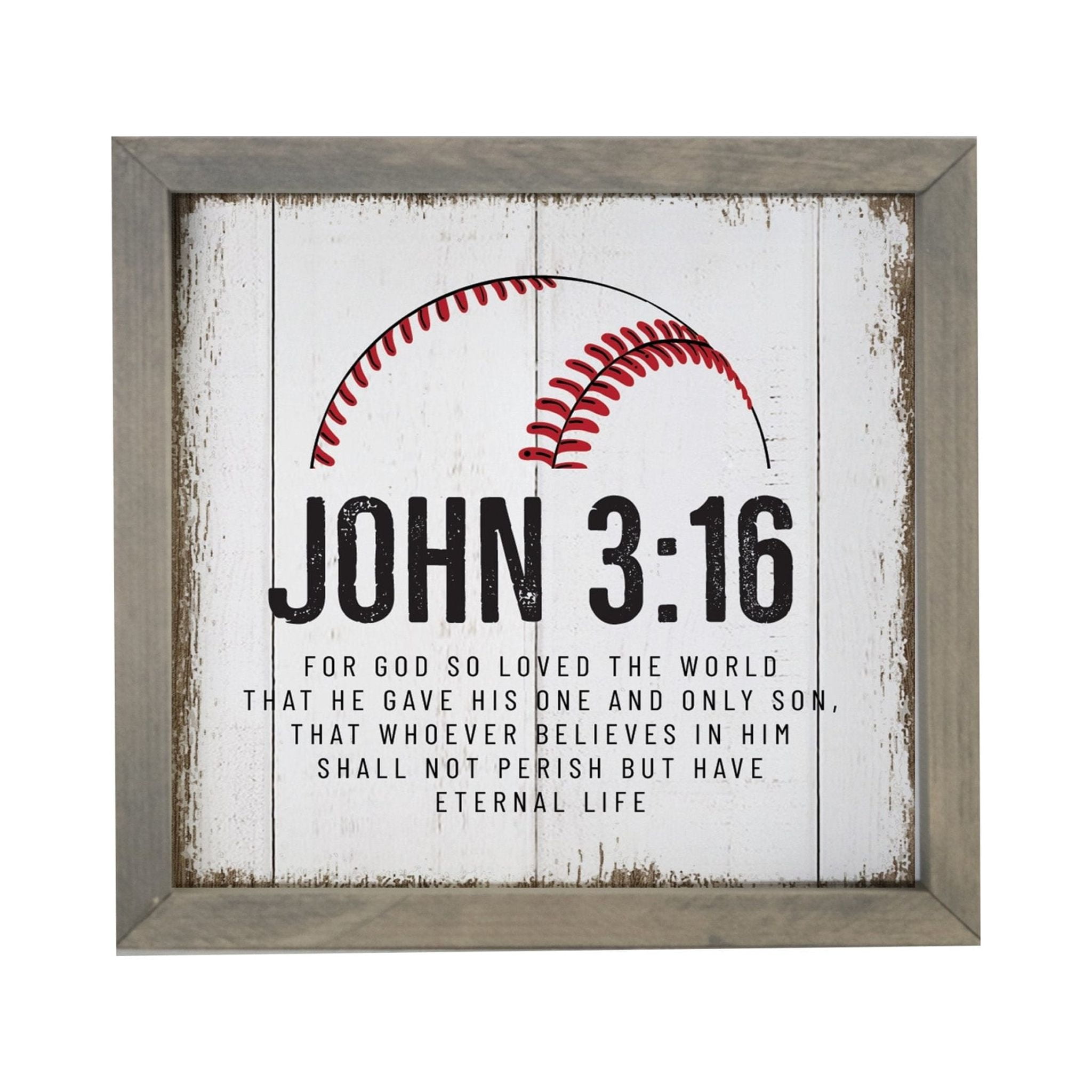 LifeSong Milestones Christian Sign Baseball Theme Shadow Box for Boys ...