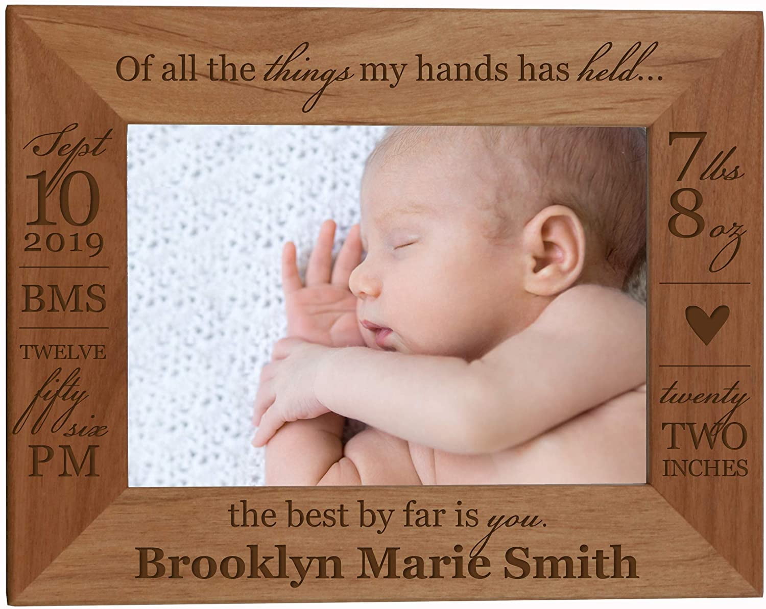 LifeSong Milestones Customized Engraved Horizontal Picture Frame for ...