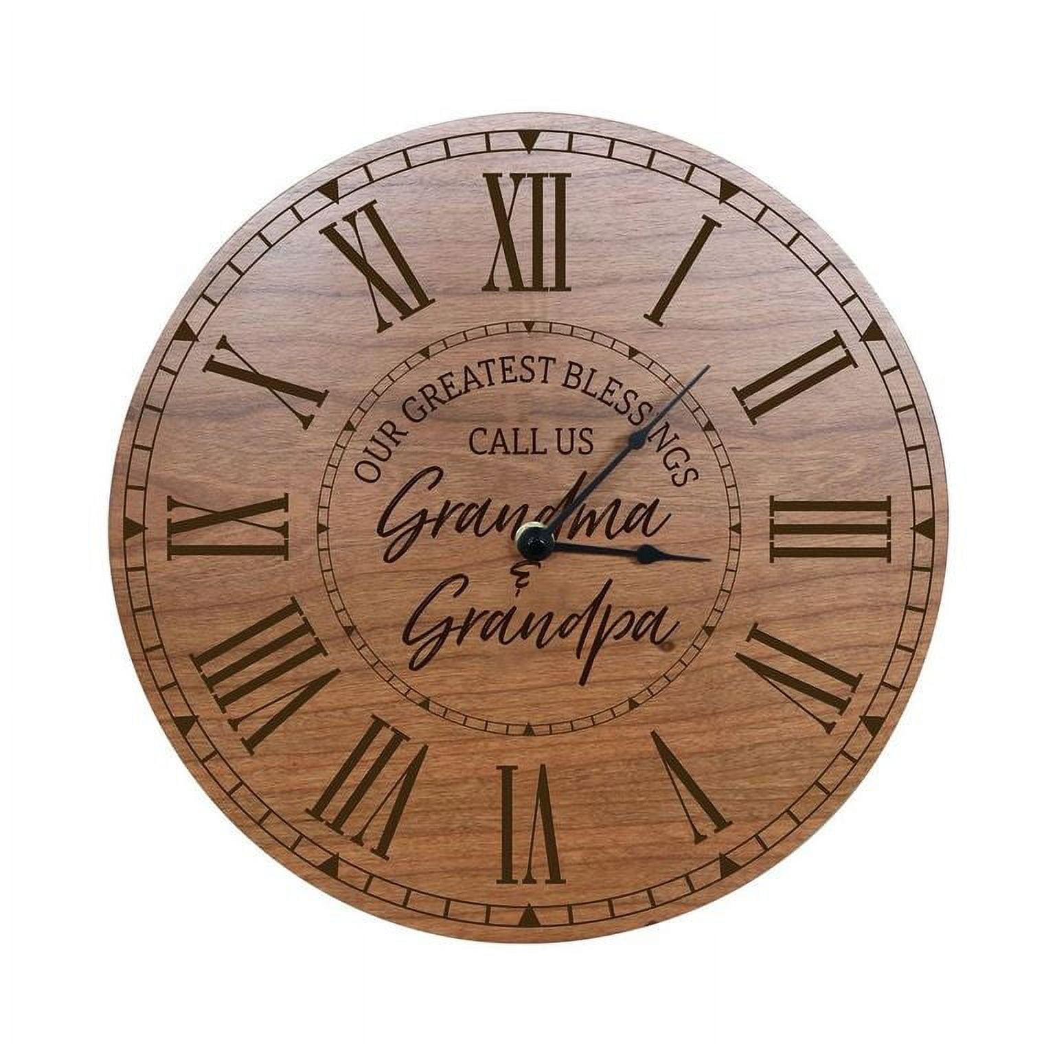 LifeSong Milestones Grandma & Grandpa- Clock 12in Clock_ Our Greatest ...