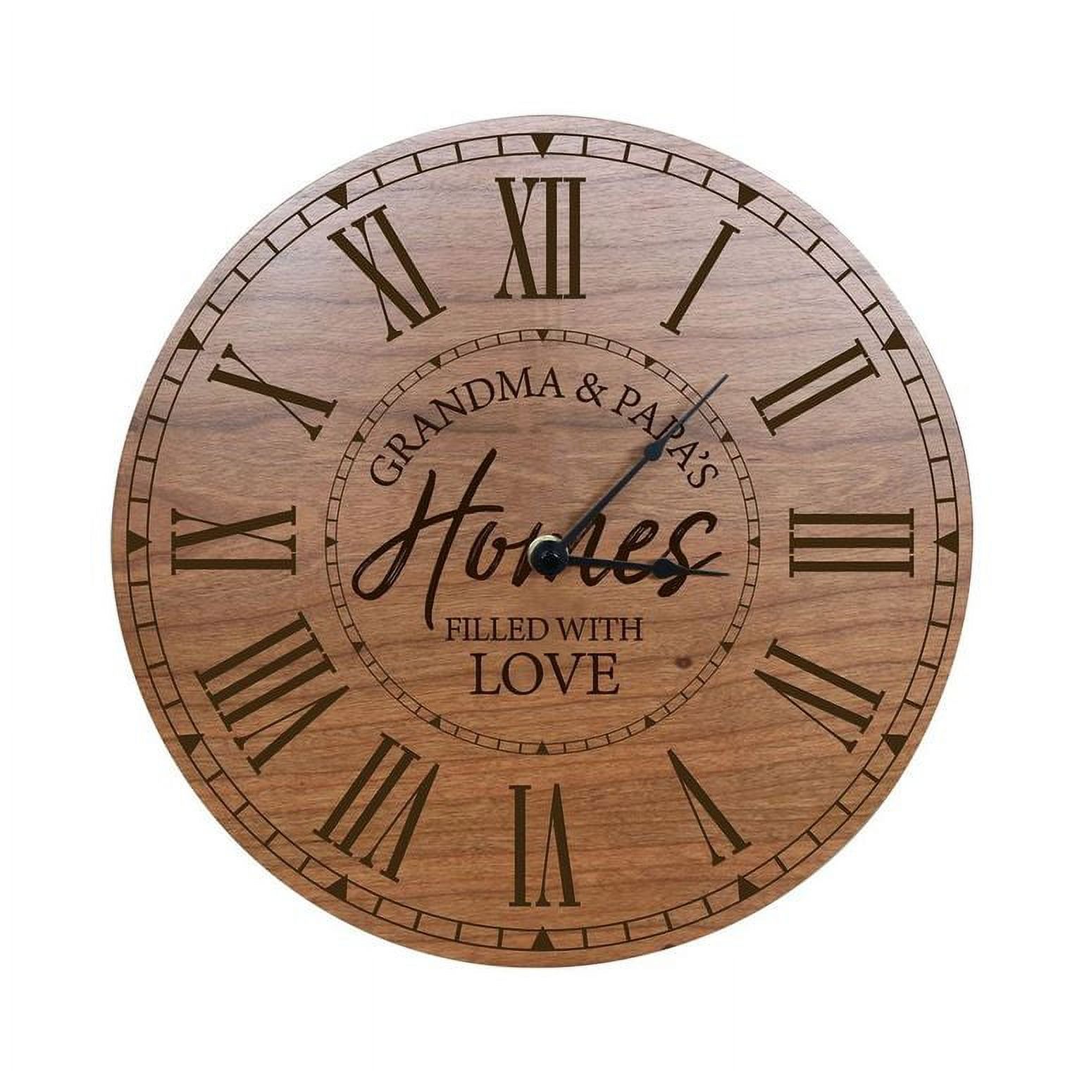 LifeSong Milestones Homes- Clock - 12in Clock_Grandma & Grandpas Homes ...
