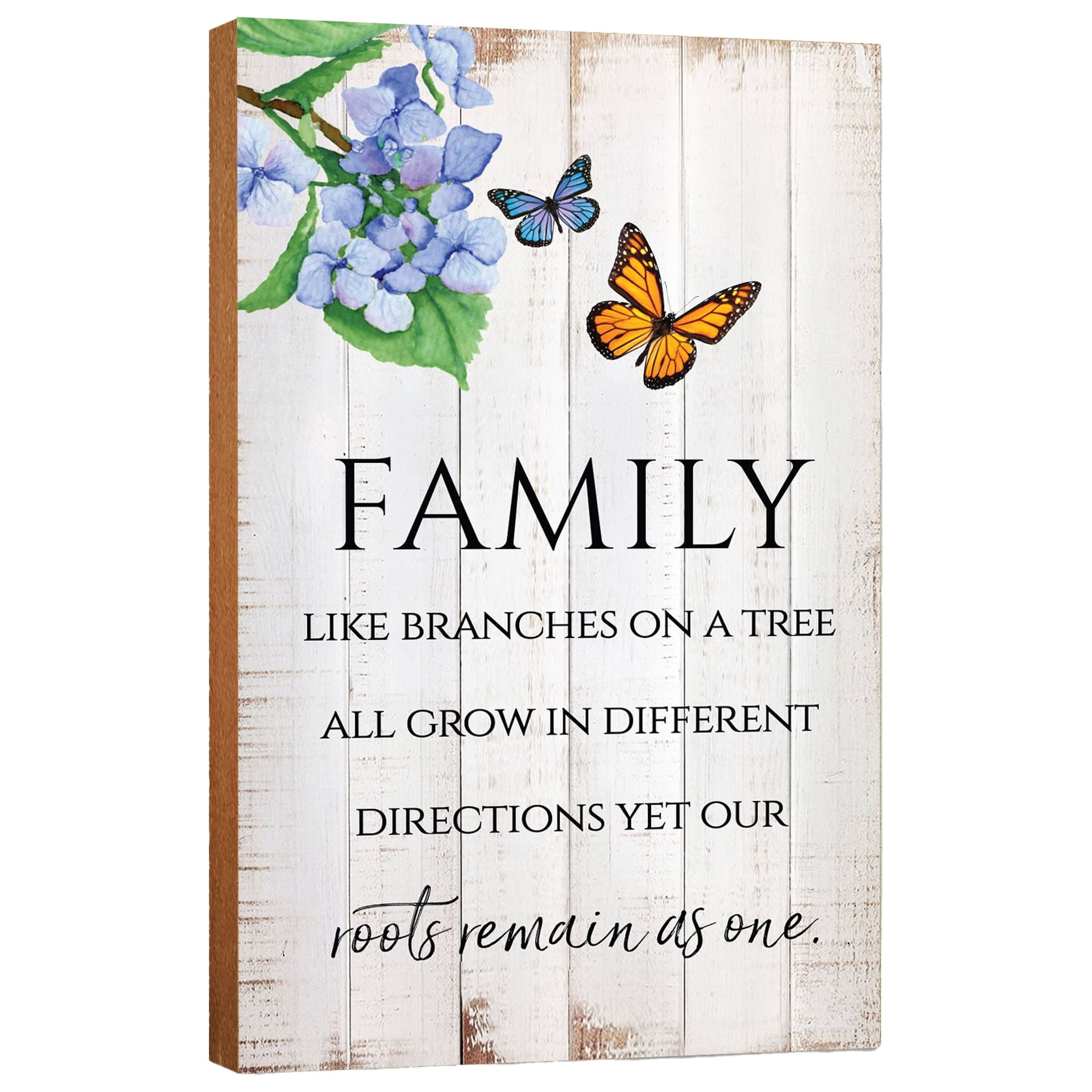 LifeSong Milestones Inspirational Family Wall Plaque with Butterfly ...