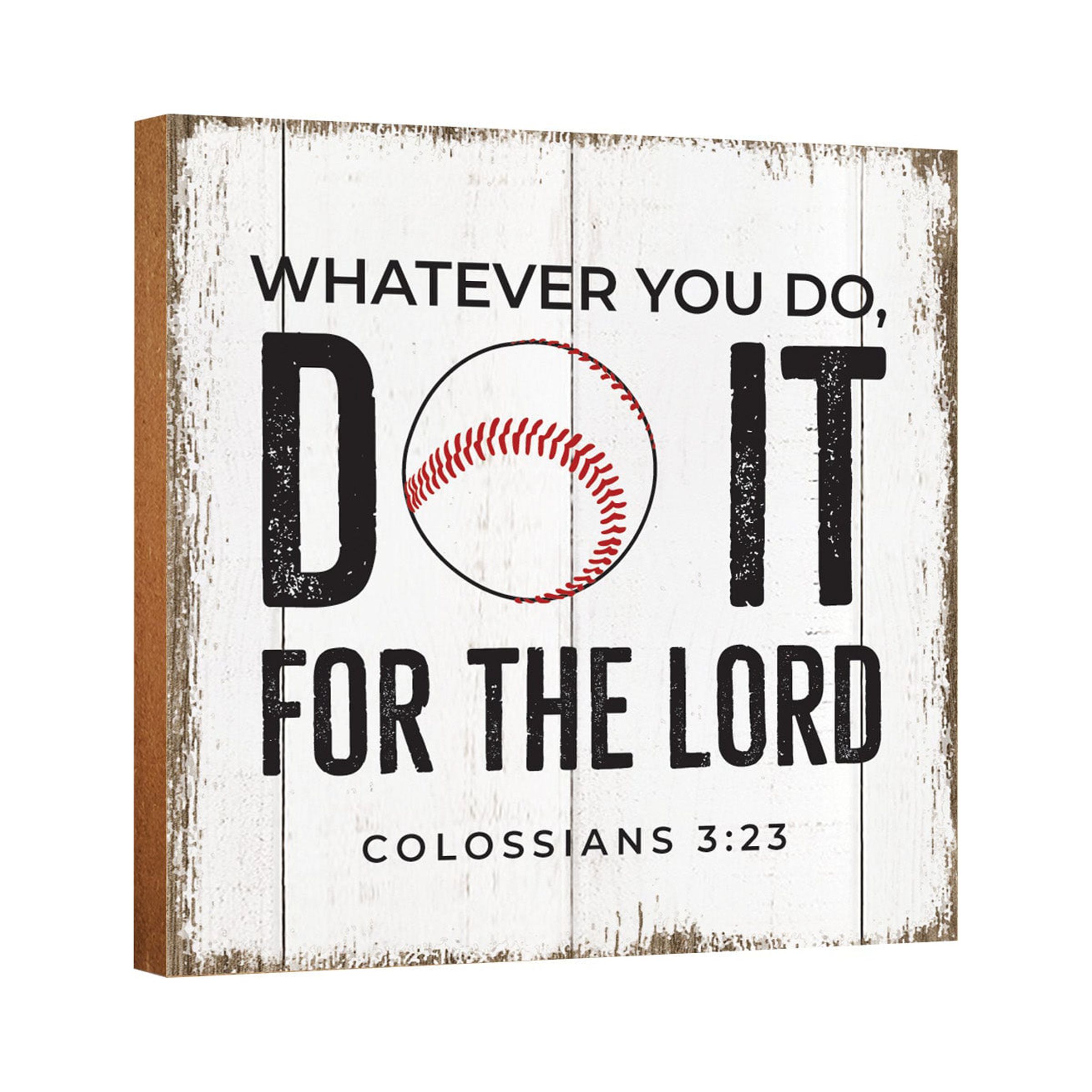 LifeSong Milestones Inspirational Tabletop Sign Baseball Theme for Boys ...