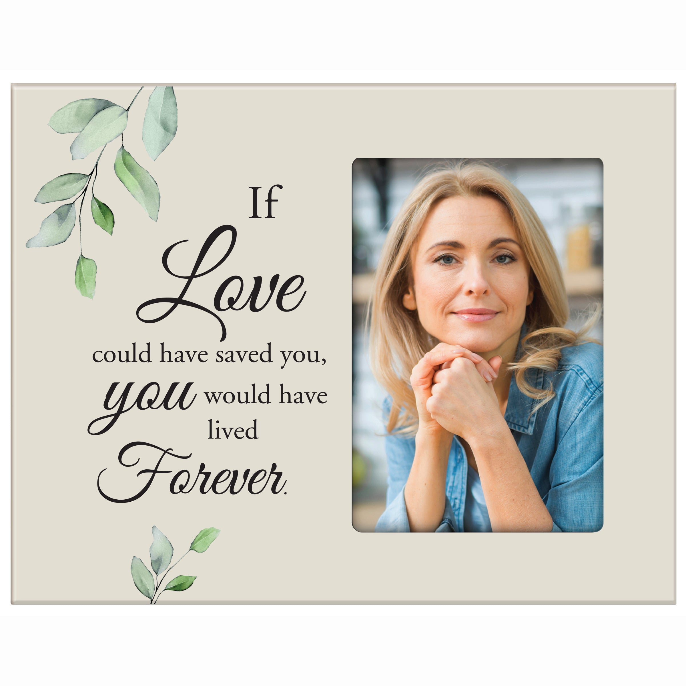 LifeSong Milestones Memorial Picture Frame for Sympathy Gifts - If Love ...
