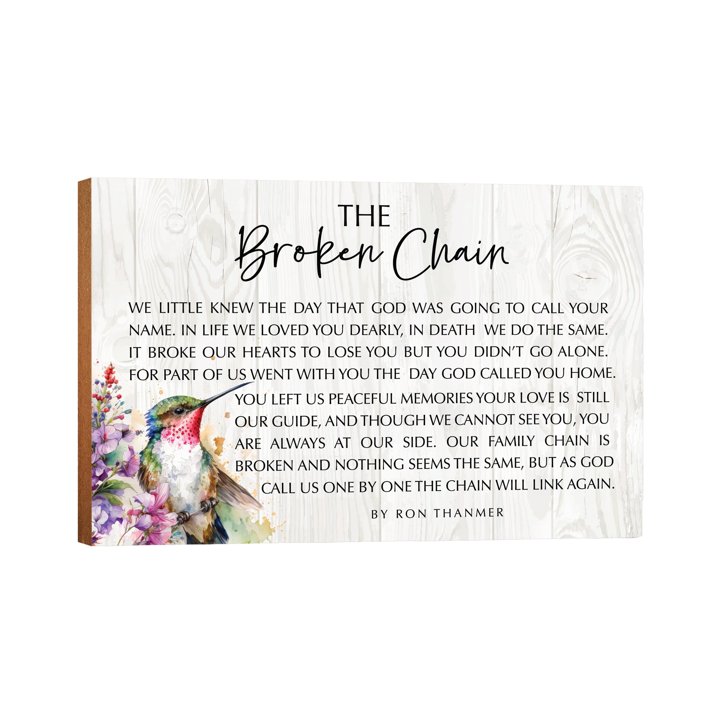 LifeSong Milestones Memorial Wall Decor with Humming Bird Design for ...