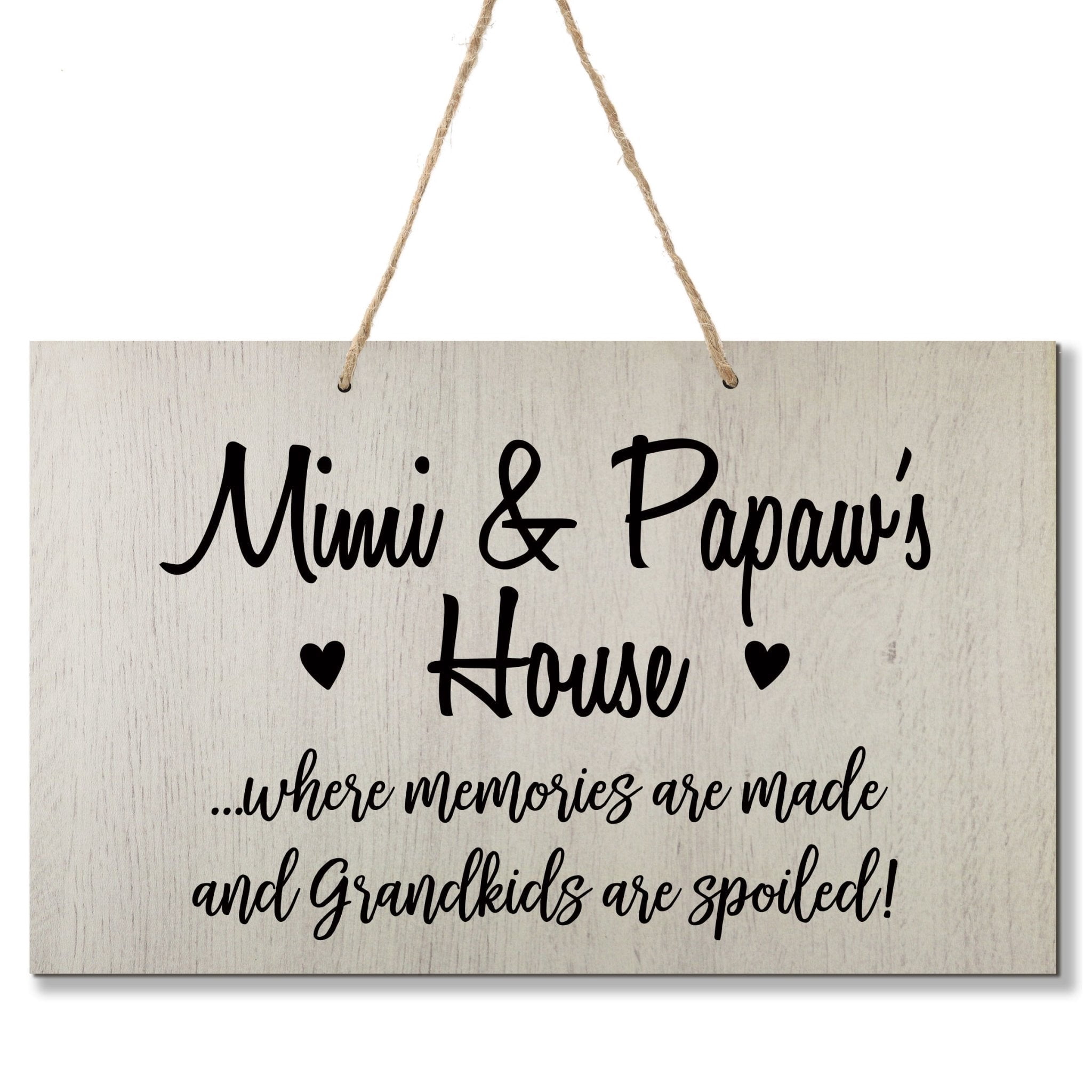 LifeSong Milestones Mimi & Papaw's House Inspirational Sign Grandparents Wood Decor - Walmart.com