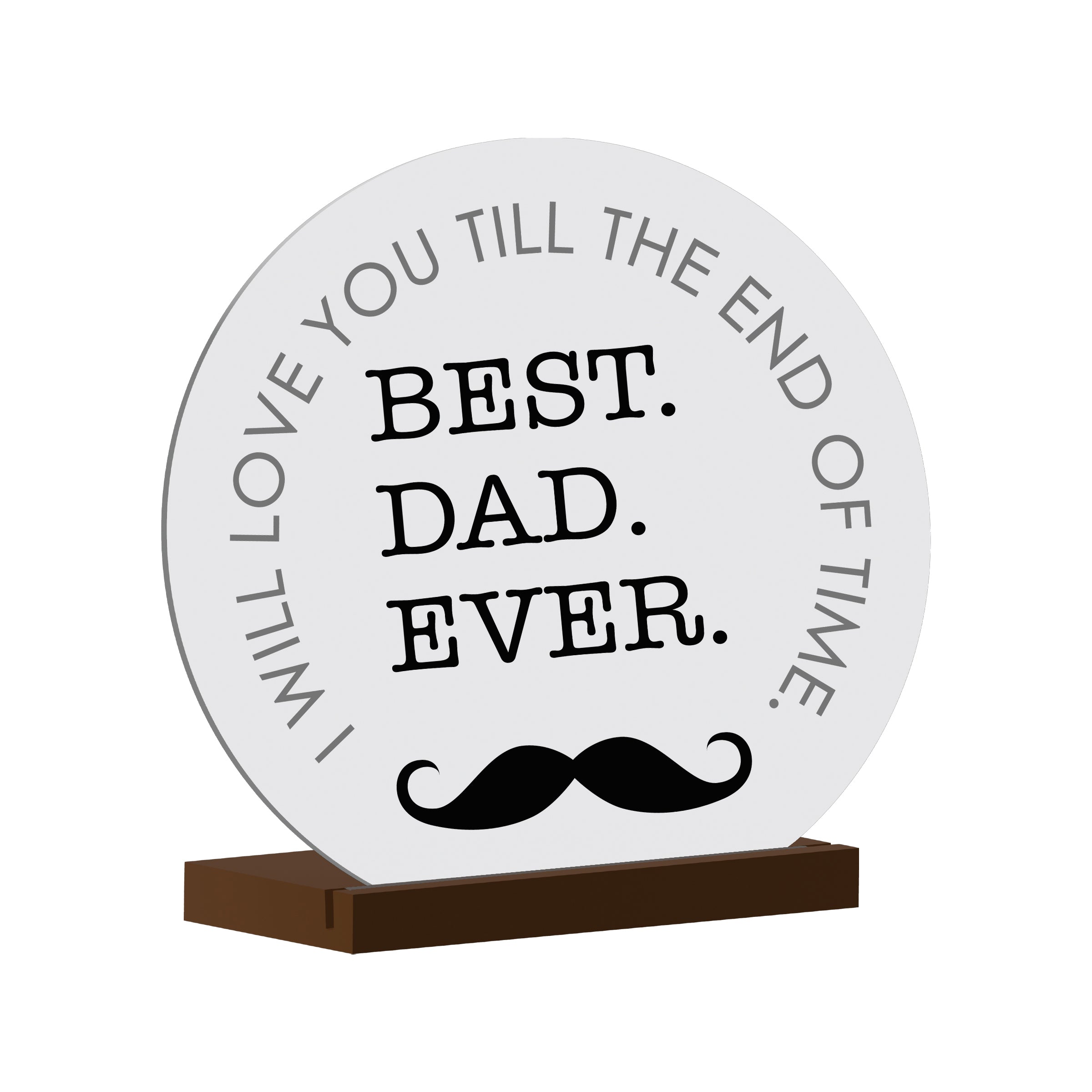 LifeSong Milestones Round Sign with Base Fathers Day Gifts Ideas for ...
